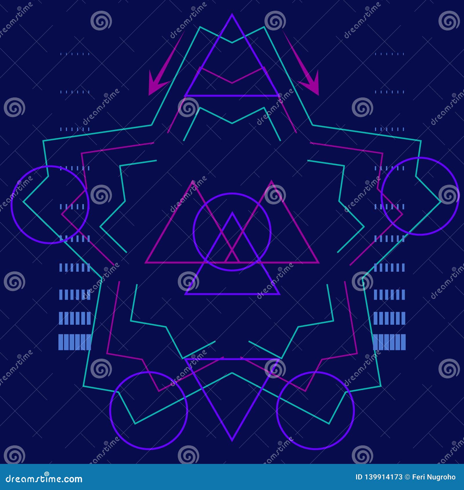 Star Sacred Geometry stock vector. Illustration of element - 139914173