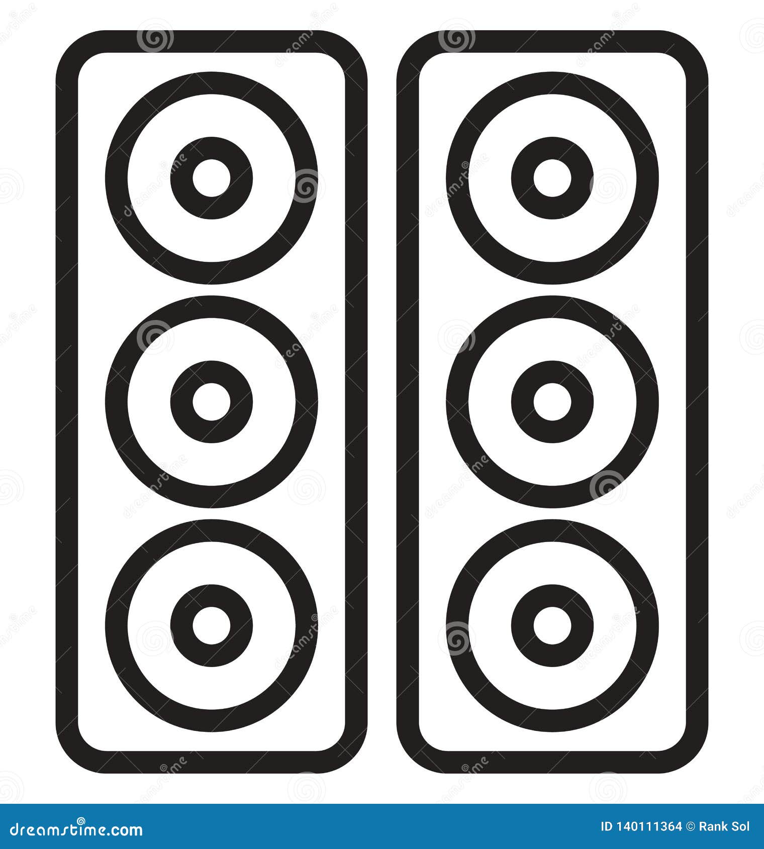 Music System Vector Icon Which Can Be Easily Modified or Edit Stock ...