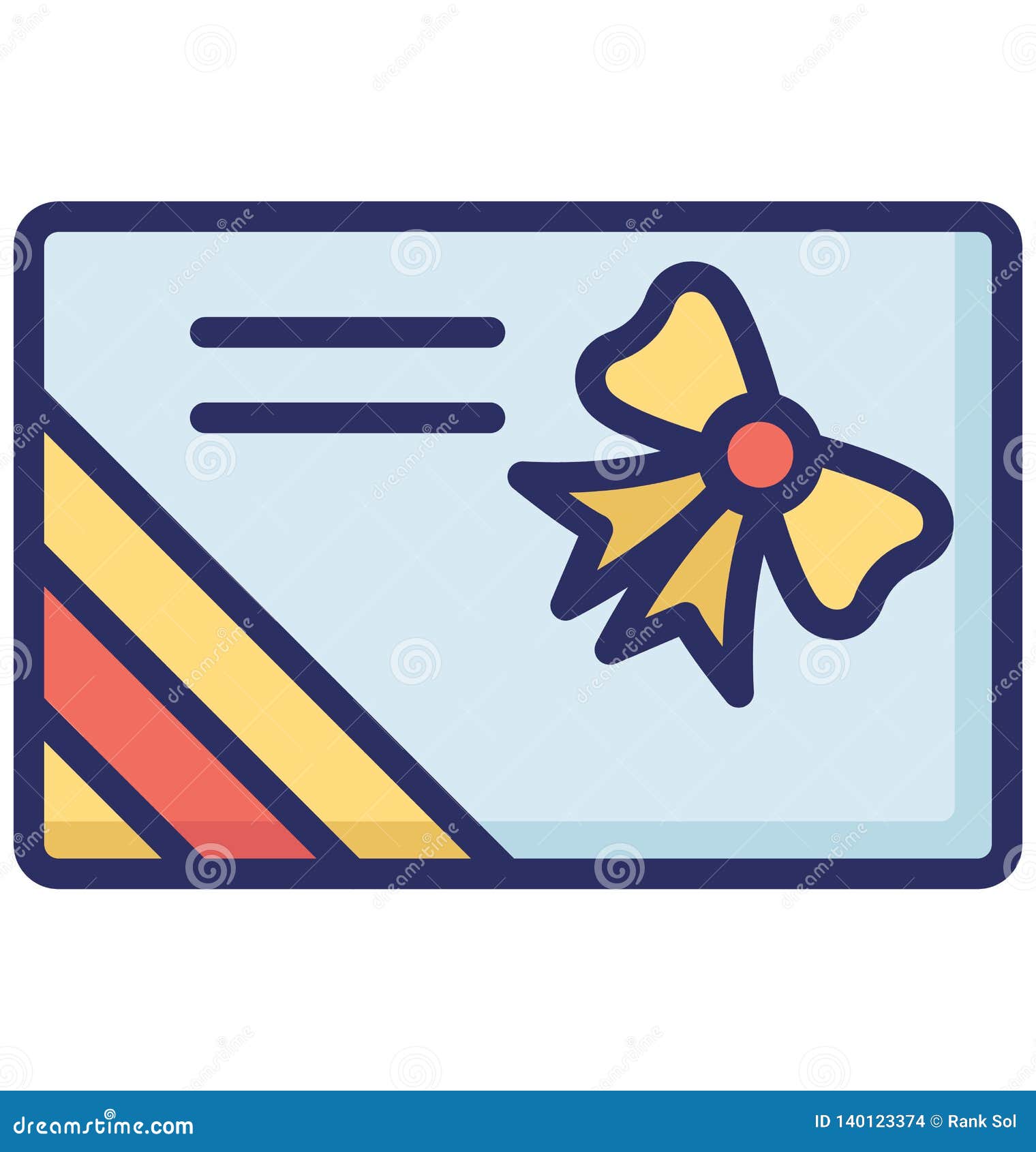Greeting Card Vector Icon Which Can Be Easily Modified or Edit Stock ...