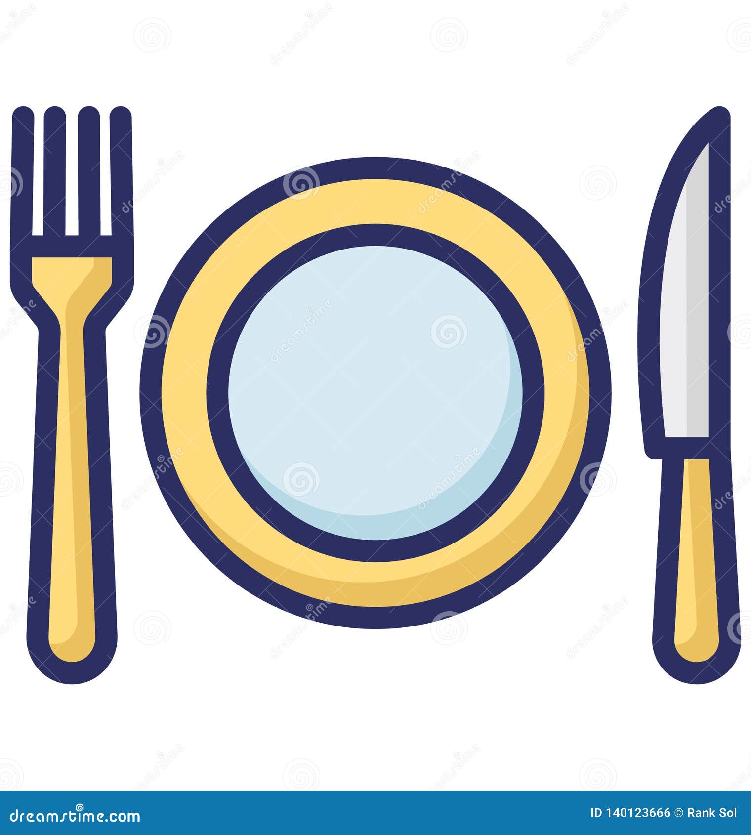 Dining Vector Icon Which Can Be Easily Modified or Edit Stock Vector ...