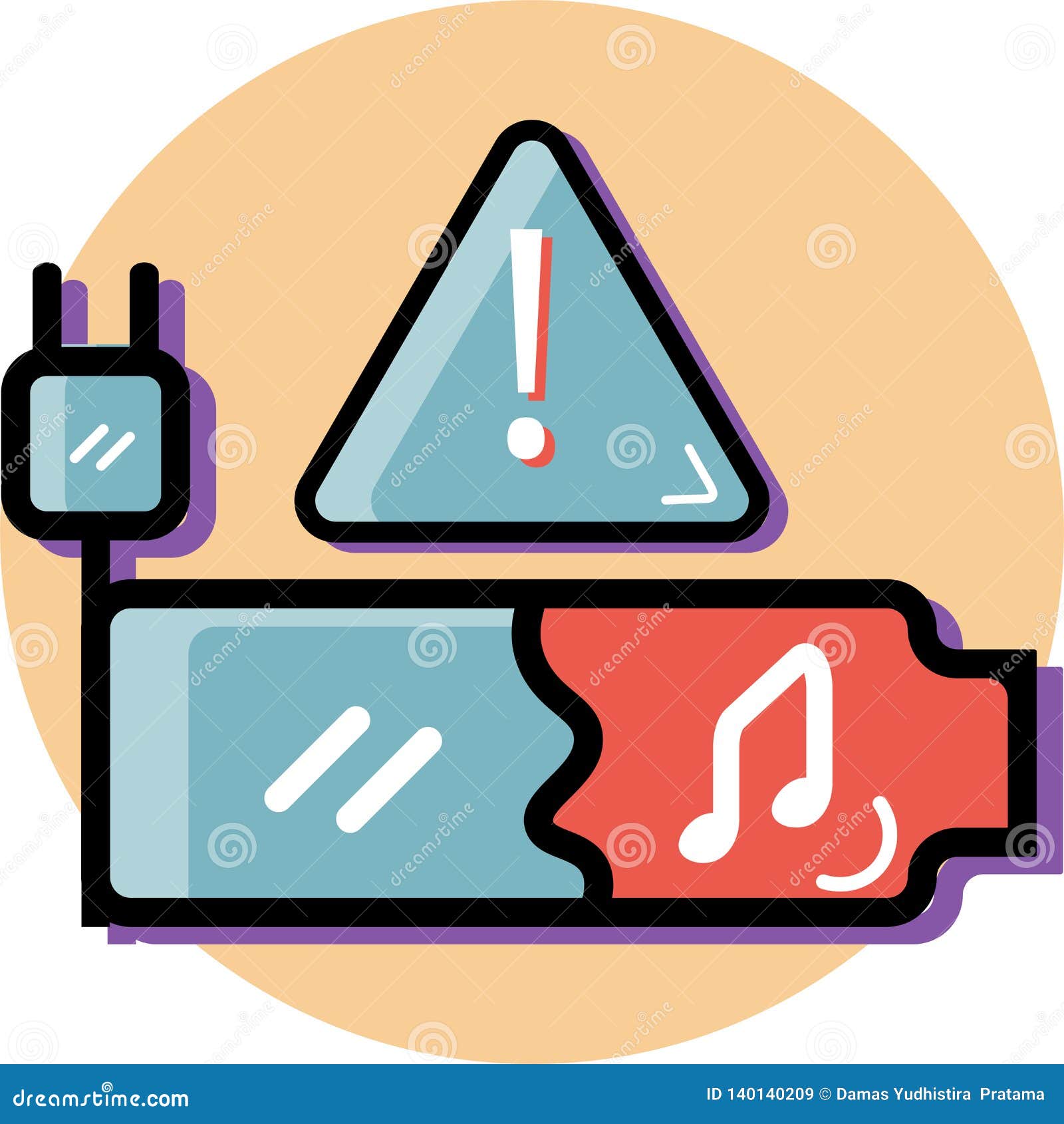 Lowbat Battery Icon for Your Business Design Stock Illustration ...