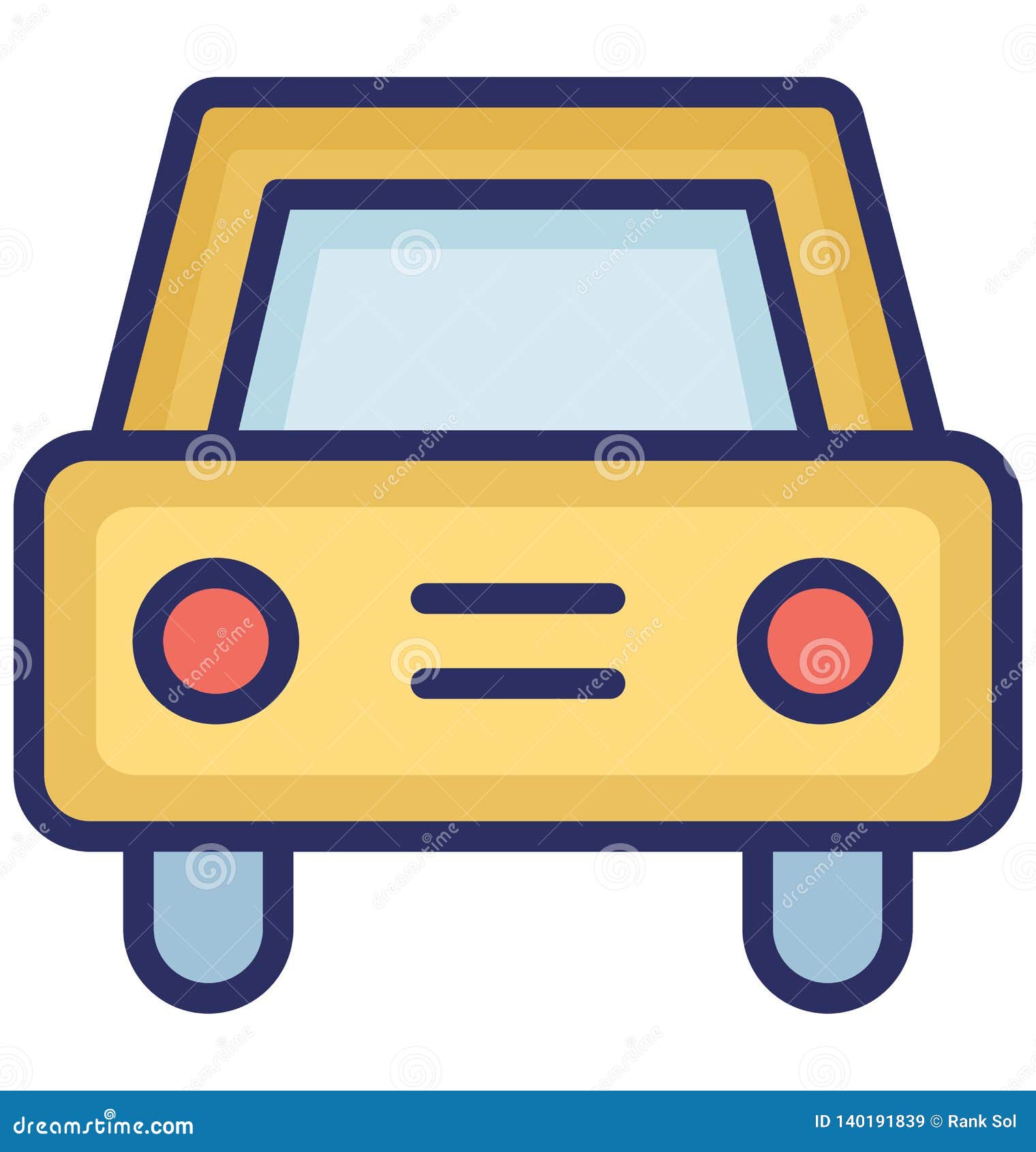 Cab Vector Icon Which Can Be Easily Modified or Edit Stock Vector ...
