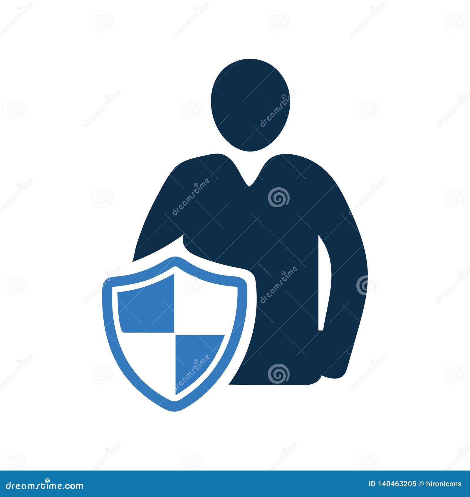 Business Insurance Icon, Life Security Stock Vector - Illustration of ...
