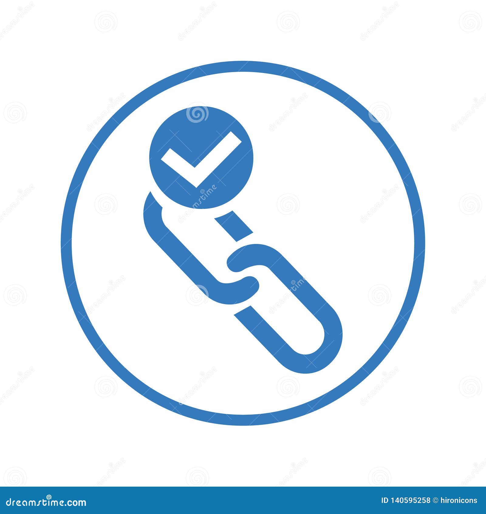 Active Link Icon/ Web Link stock illustration. Illustration of server ...