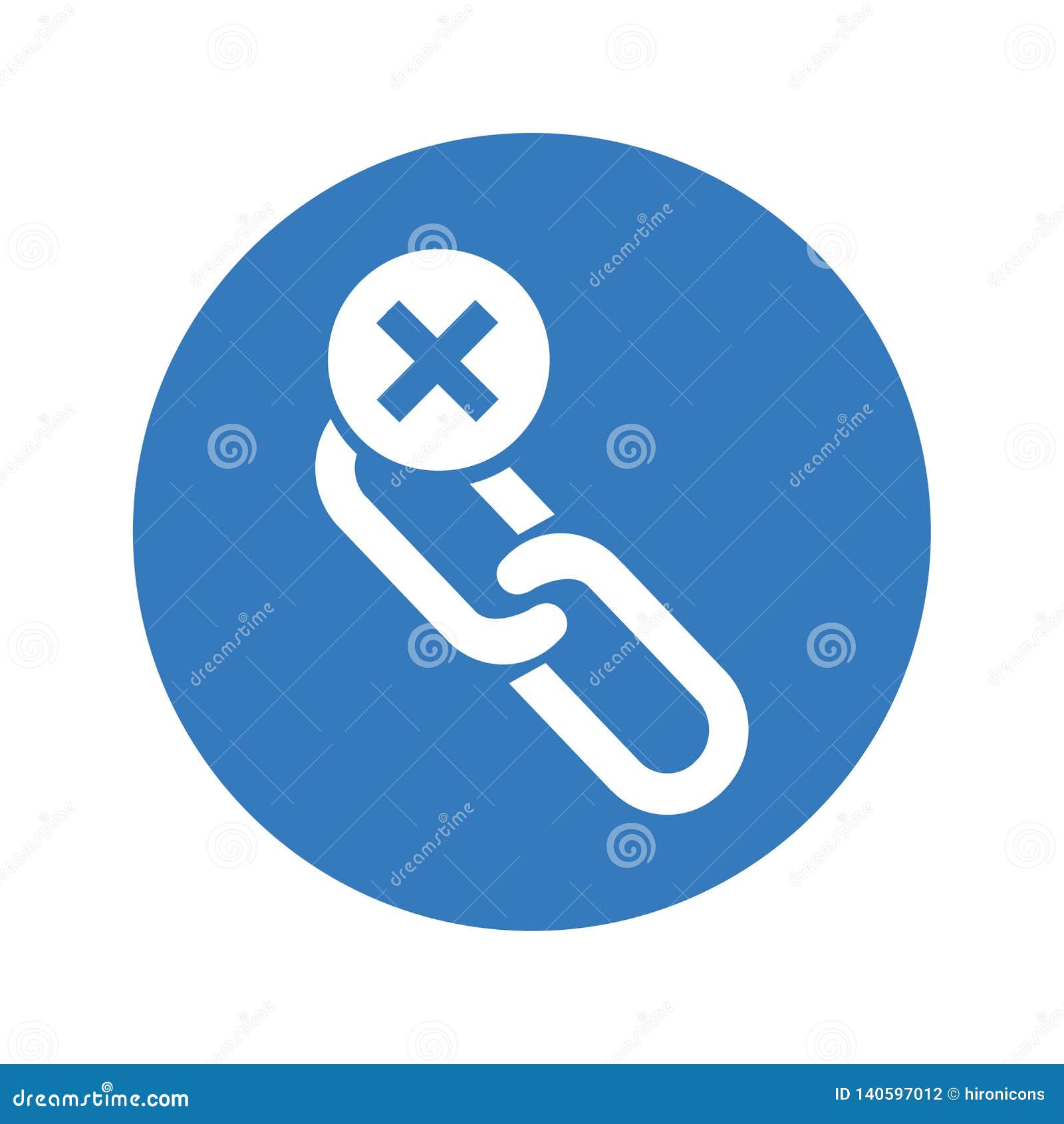 Chain Break Icon/Broken Chain/Remove Link Stock Vector - Illustration ...