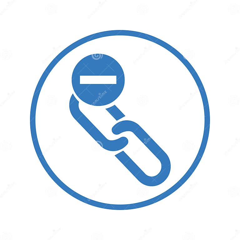 Chain Break Icon/Broken Chain/Remove Link Stock Illustration ...