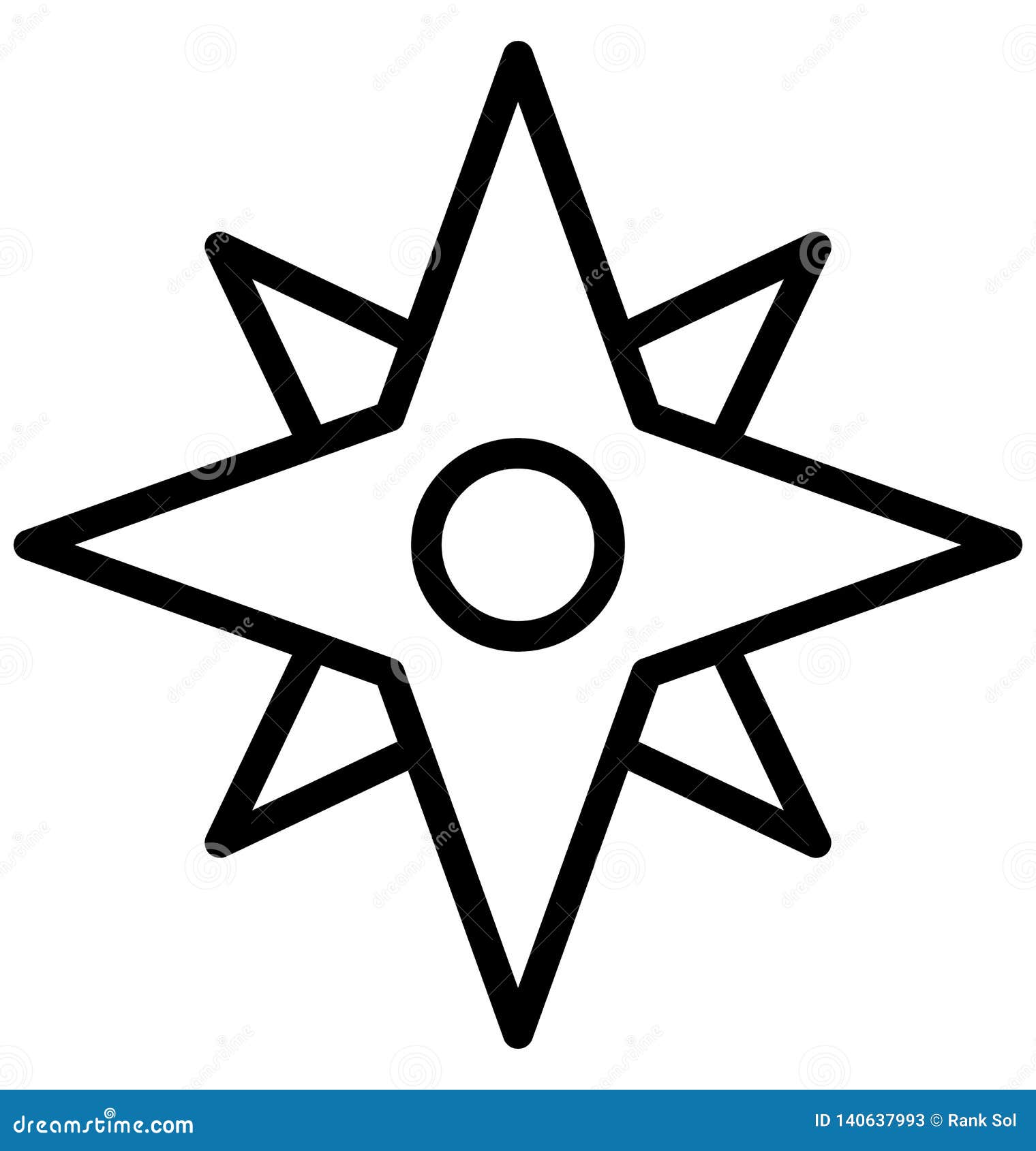 Cardinal Directions Vector Icon Which Can Be Easily Modified or Edit in ...