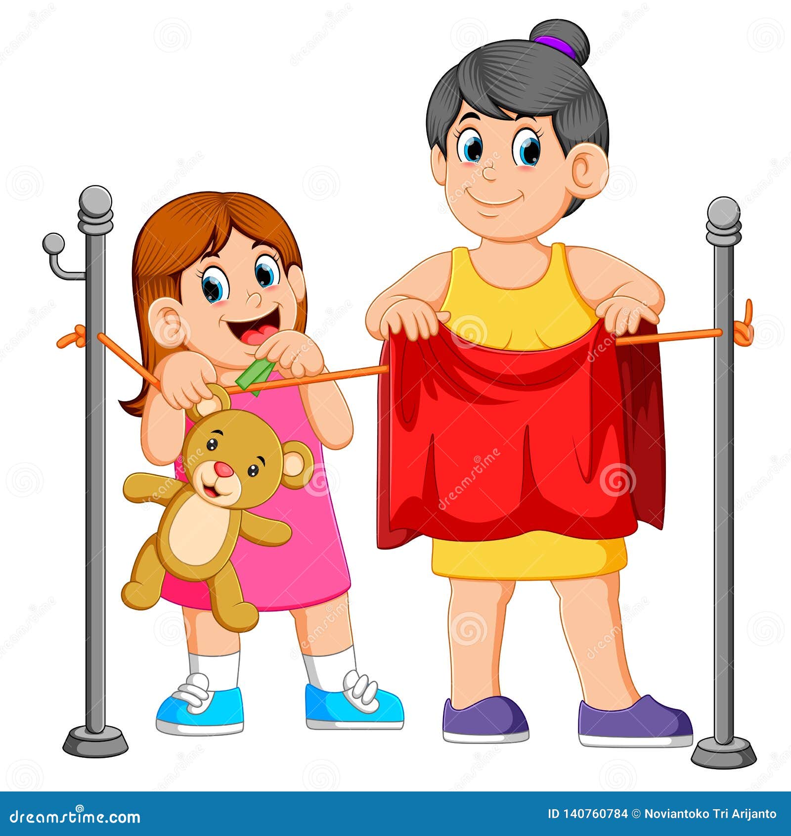 Girl Helping Boy Cartoon Vector | CartoonDealer.com #73980615