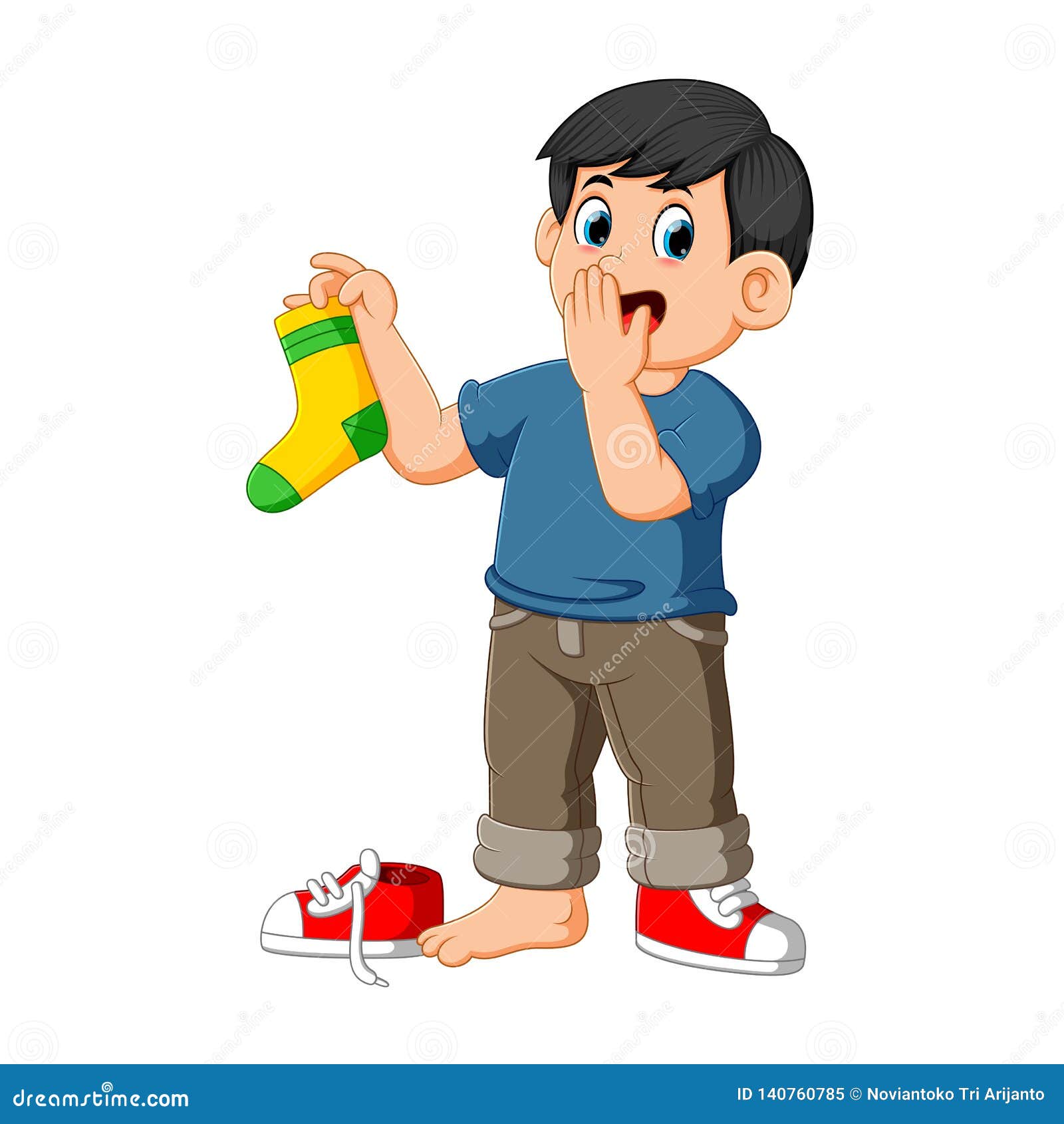 Bad Smelly People. Sweat Persons Wet And Disgusting Characters Exact ...