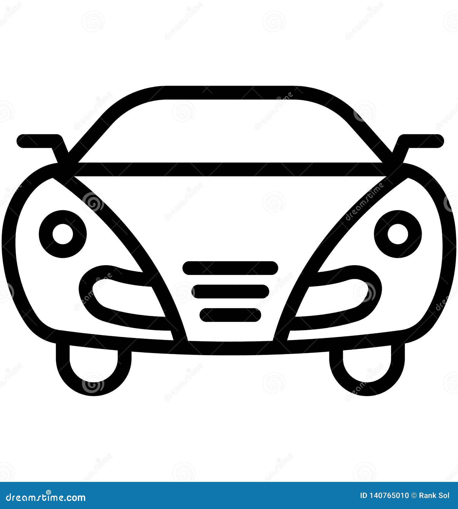 Car Vector Icon Which Can Be Easily Modified or Edit in Any Color Stock ...