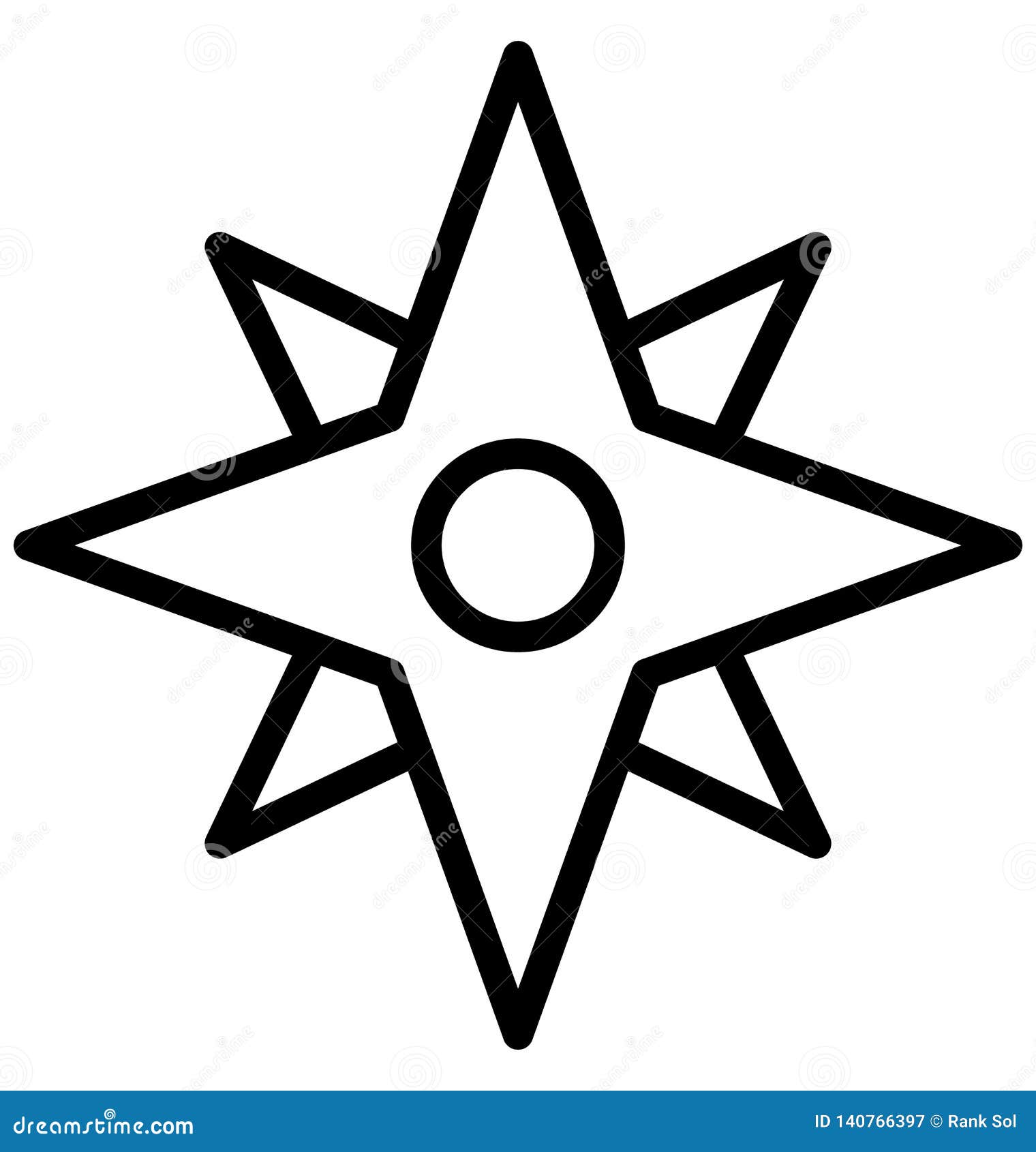 Cardinal Directions Vector Icon Which Can Be Easily Modified or Edit in ...