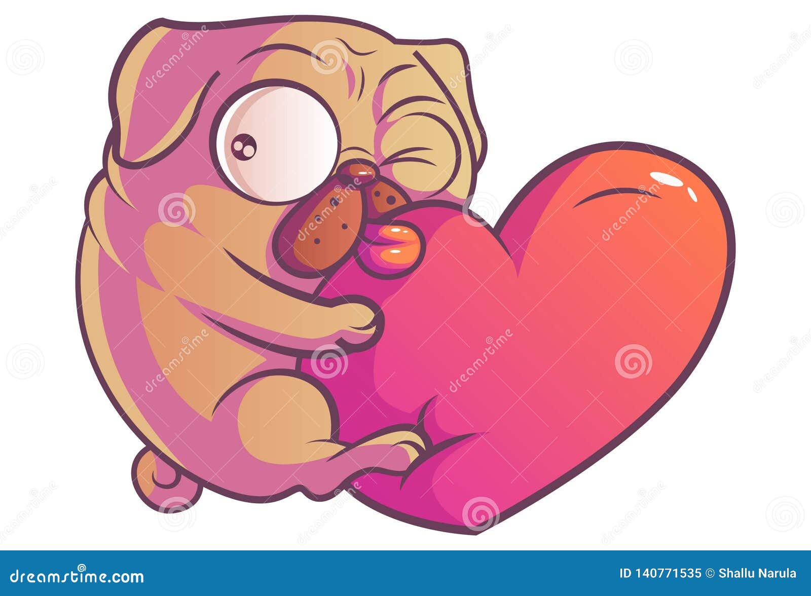 Cartoon Man Clinging On To Giant Apple. Healthy Lifestyle, Healthy Food ...