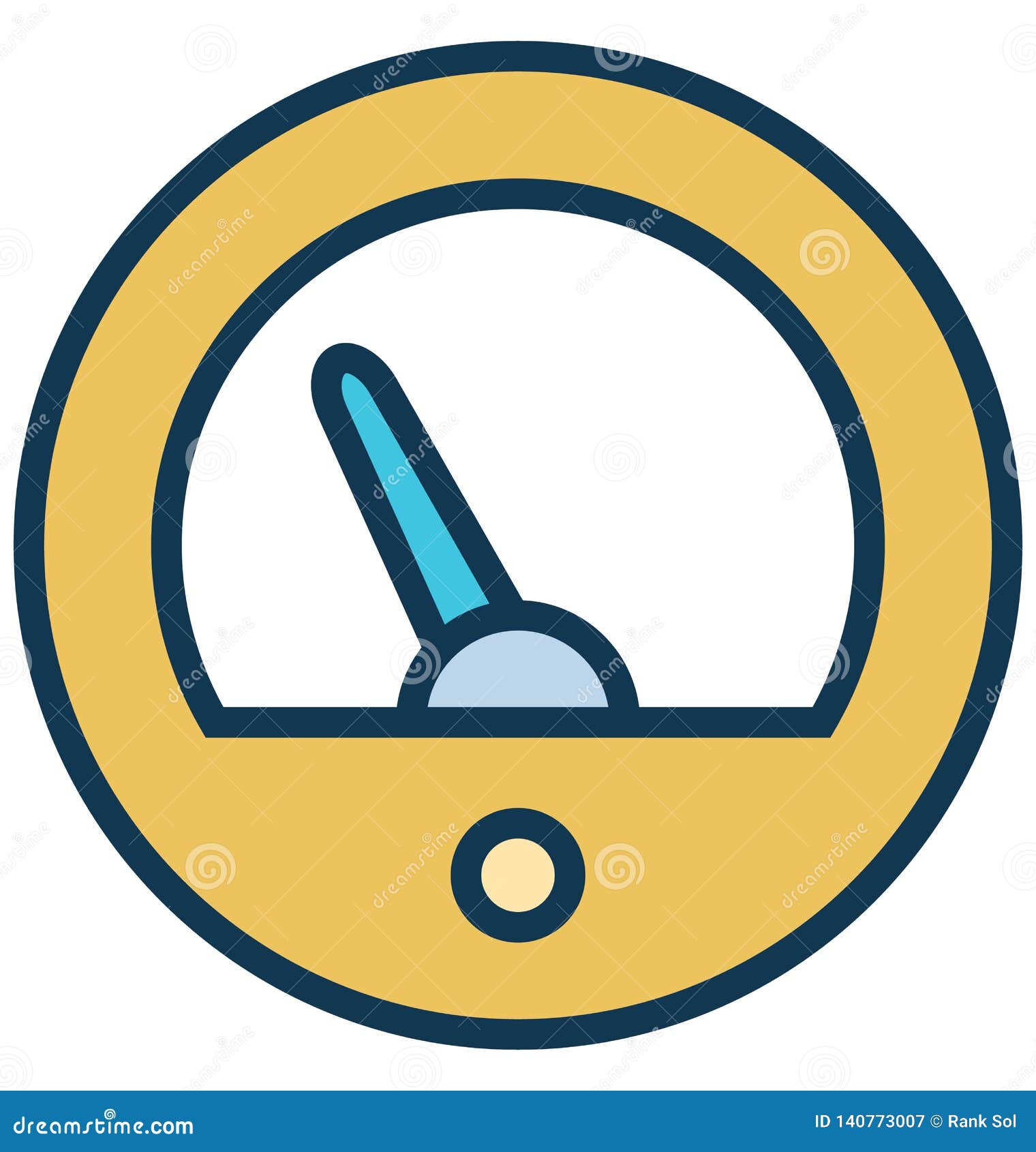 Gauge Vector Icon Which Can Be Easily Modified or Edit in Any Color ...