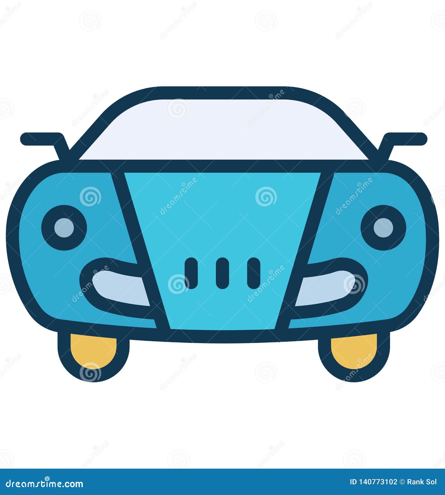 Car Vector Icon Which Can Be Easily Modified or Edit in Any Color Stock ...