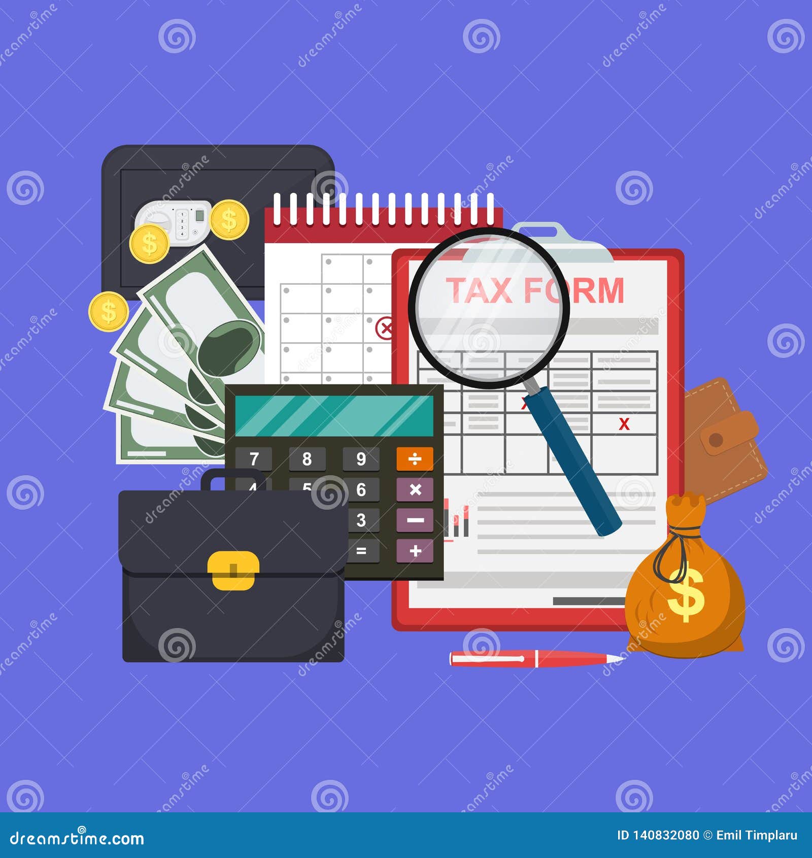 Auditing Concept Vector Design Illustration Stock Vector - Illustration ...