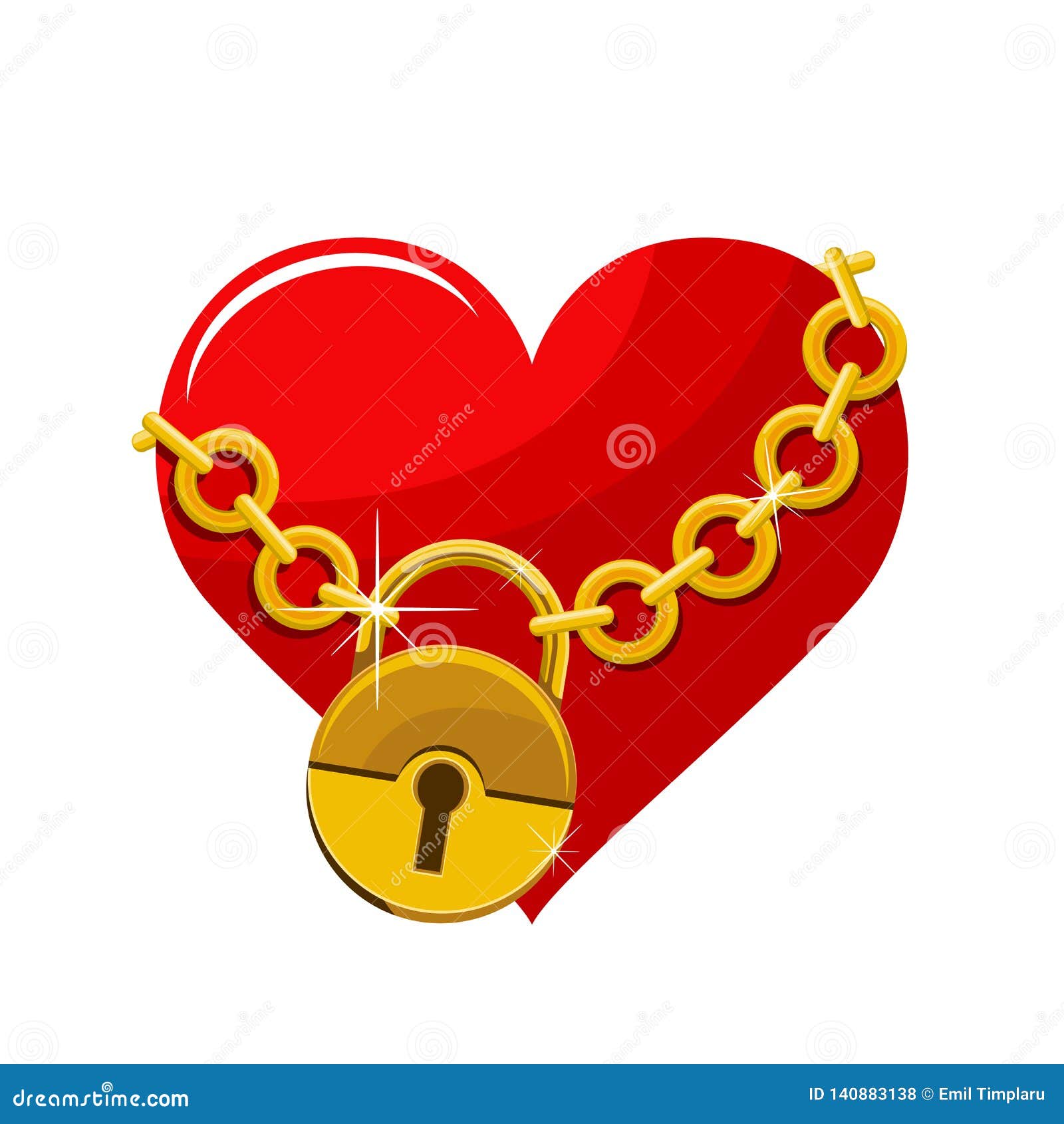 Chained Heart Royalty-Free Stock Photography | CartoonDealer.com #3931967