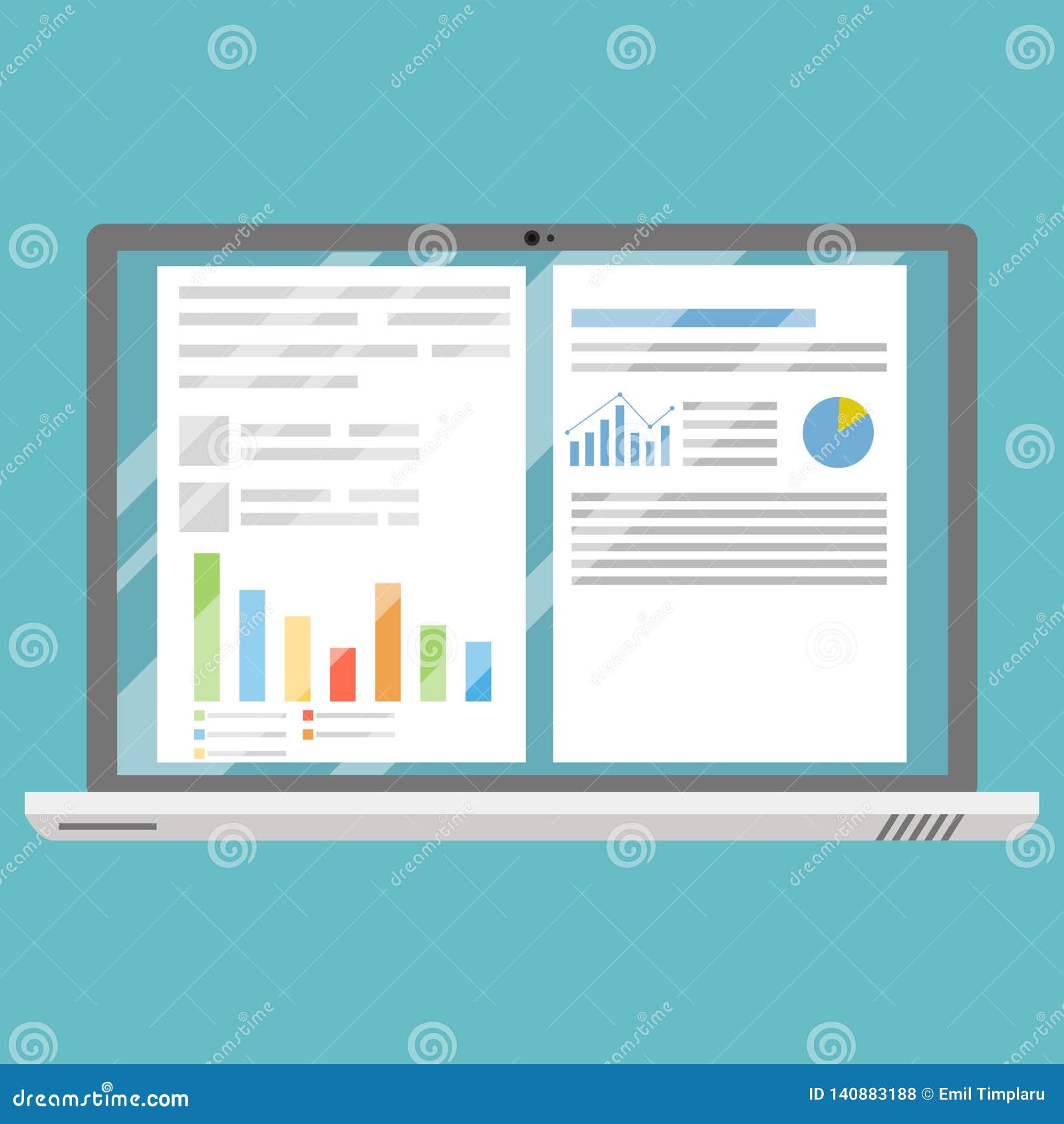 Laptop Vector Design Illustration Stock Vector - Illustration of flat ...