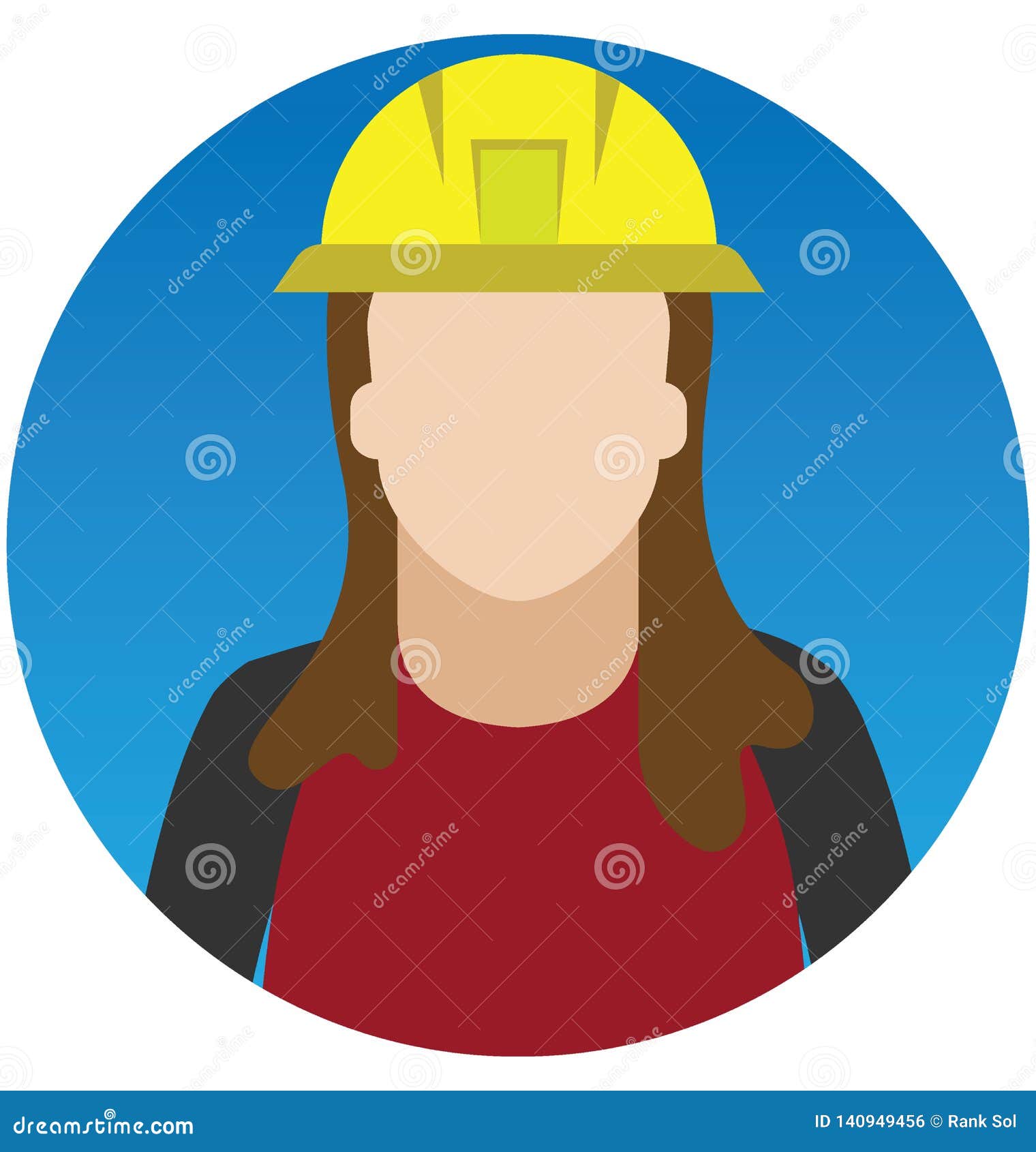 Female Architect Vector Illustration Icon Which Can Easily Modify or ...