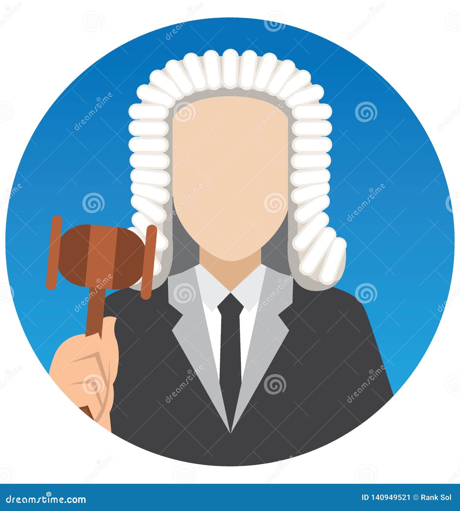Judge Vector Illustration Icon Which Can Easily Modify or Edit Stock ...