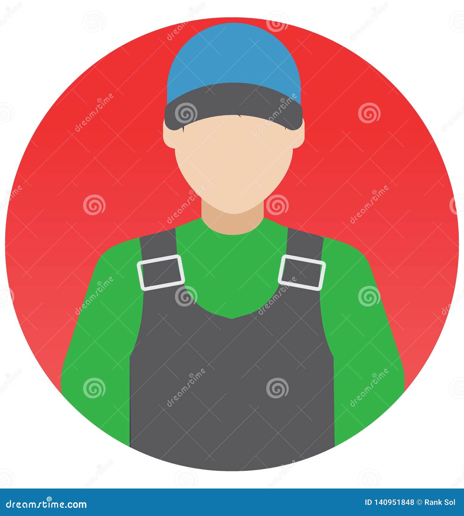 Handyman Vector Illustration Icon Which Can Easily Modify or Edit Stock ...
