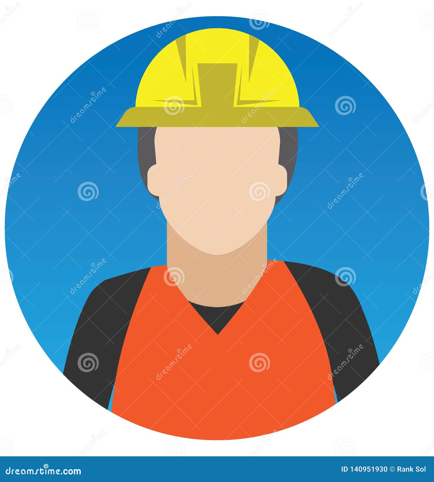 Worker Vector Illustration Icon Which Can Easily Modify or Edit Stock ...