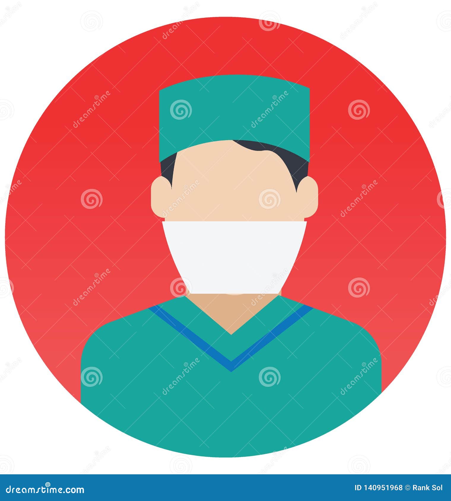 Surgeon Vector Illustration Icon Which Can Easily Modify or Edit Stock ...