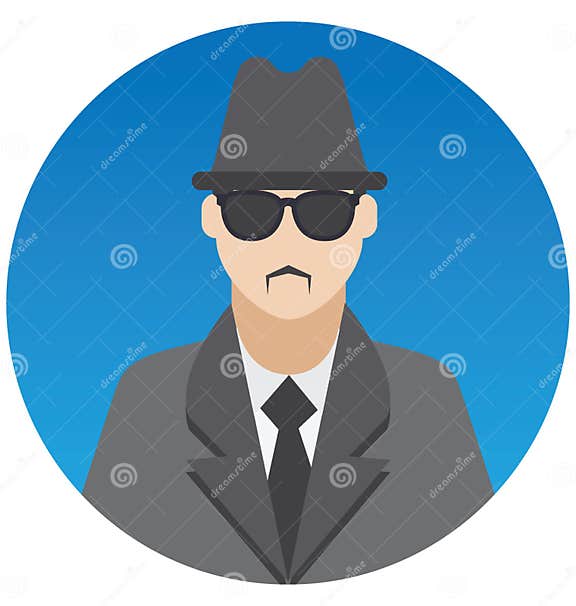 Hacker Vector Illustration Icon Which Can Easily Modify or Edit Stock ...