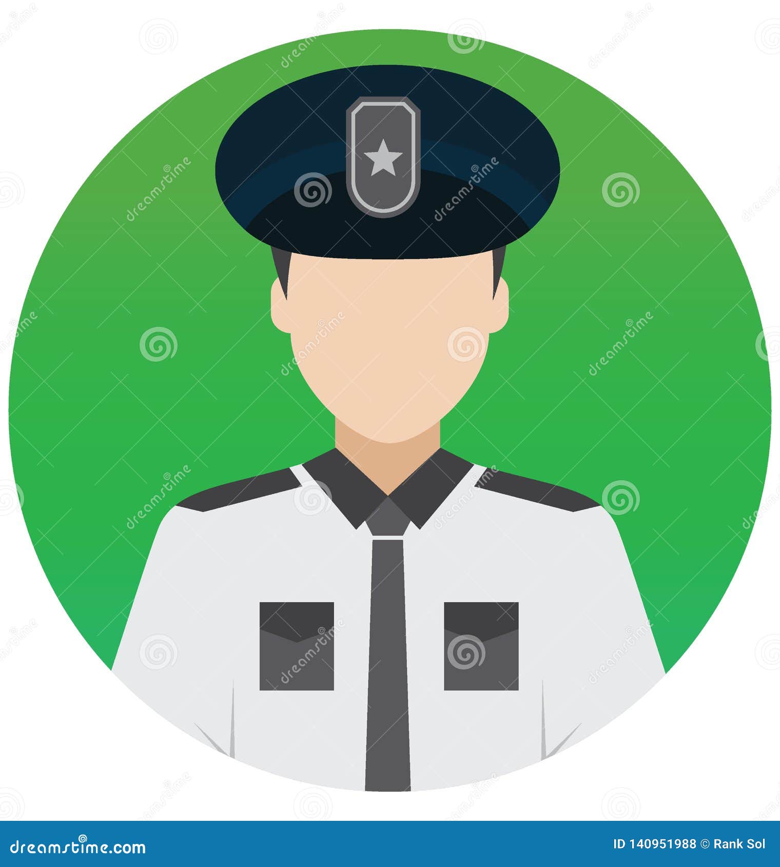 Sergeant Vector Illustration Icon Which Can Easily Modify or Edit Stock ...