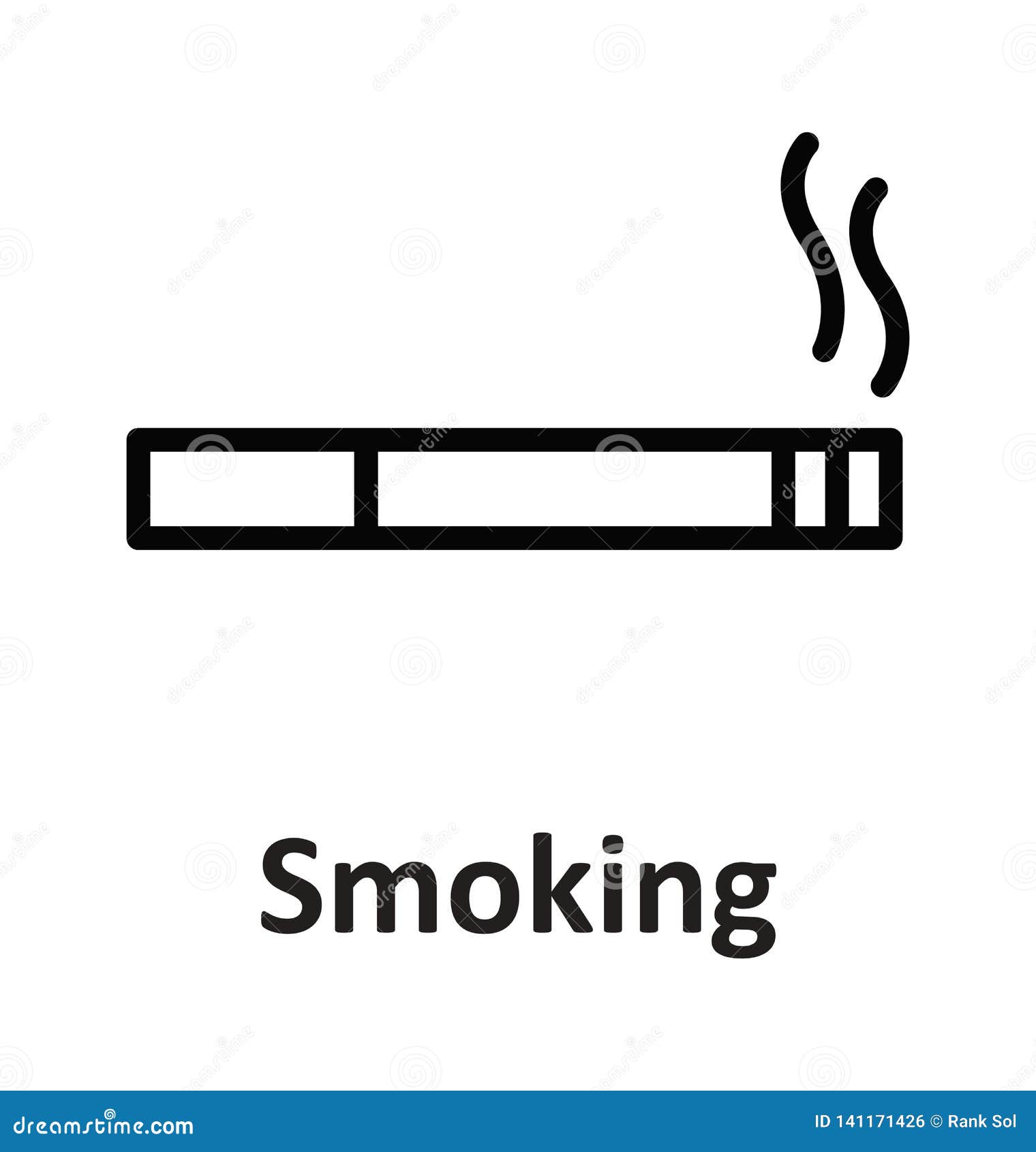 Smoking Isolated Vector Icon Which Can Easily Modify or Edit Smoking ...