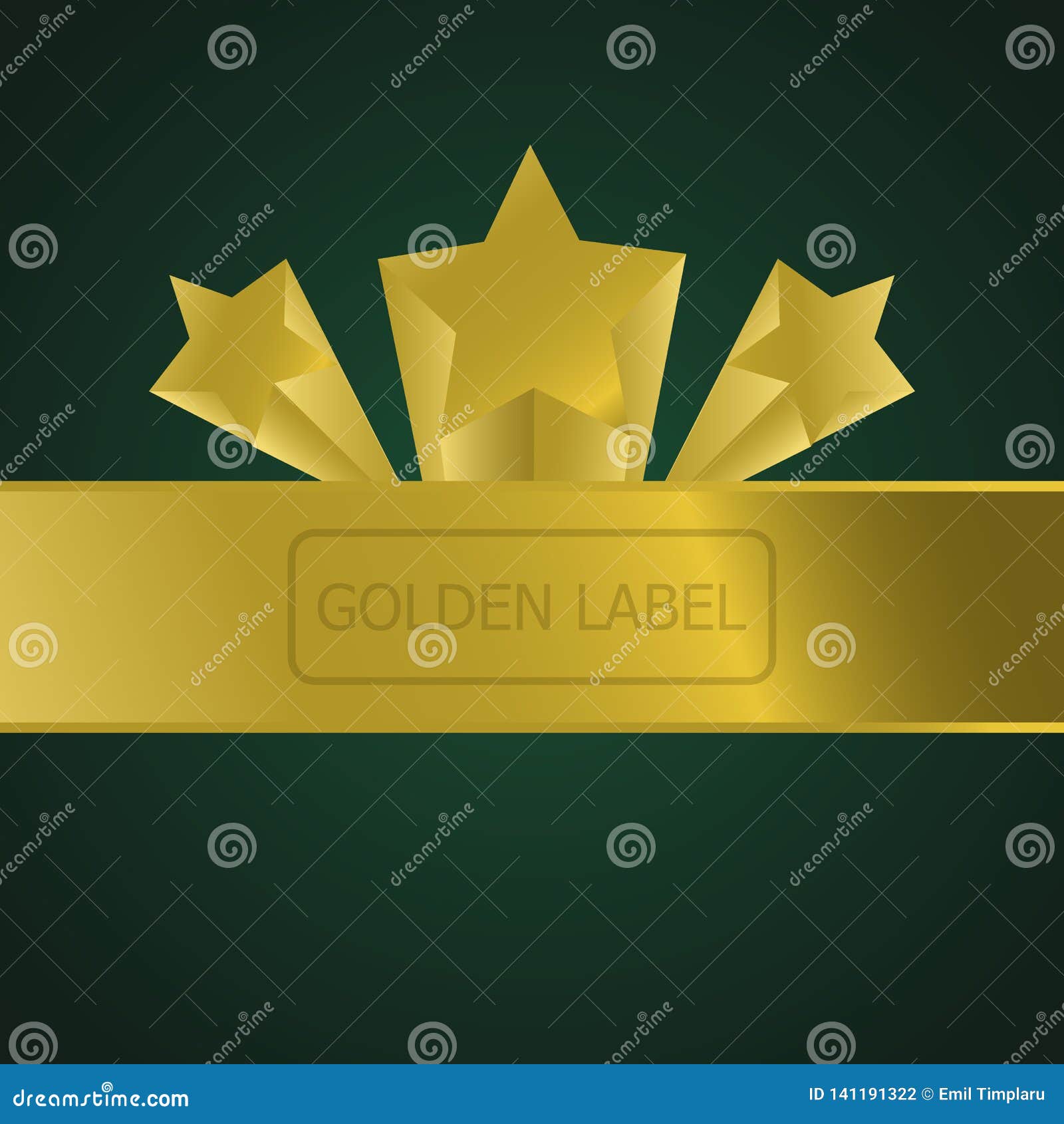 Premium Golden Label Vector Design Illustration Stock Vector ...