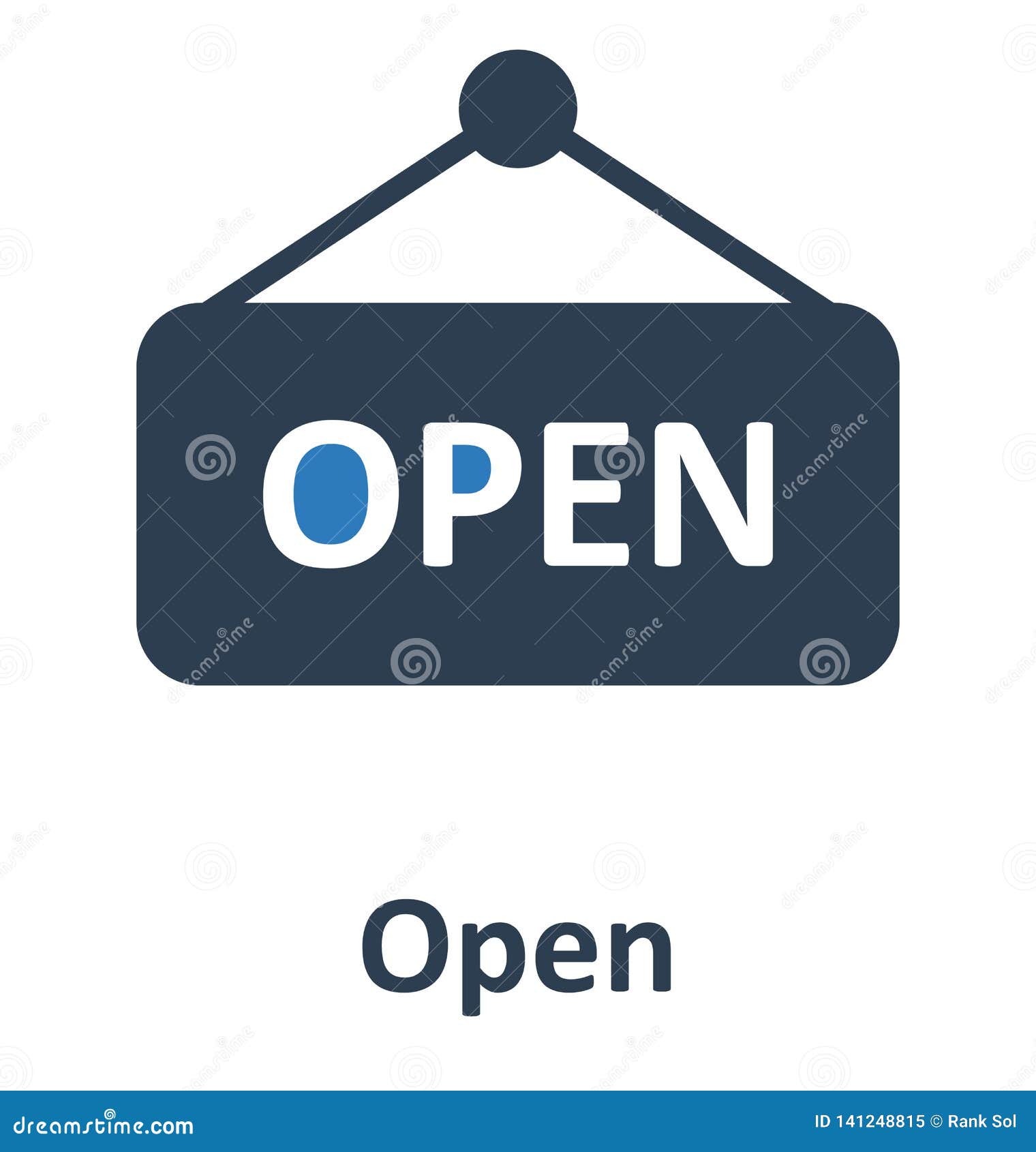 Close Signboard Isolated Vector Icon Which Can Easily Modify or Edit ...