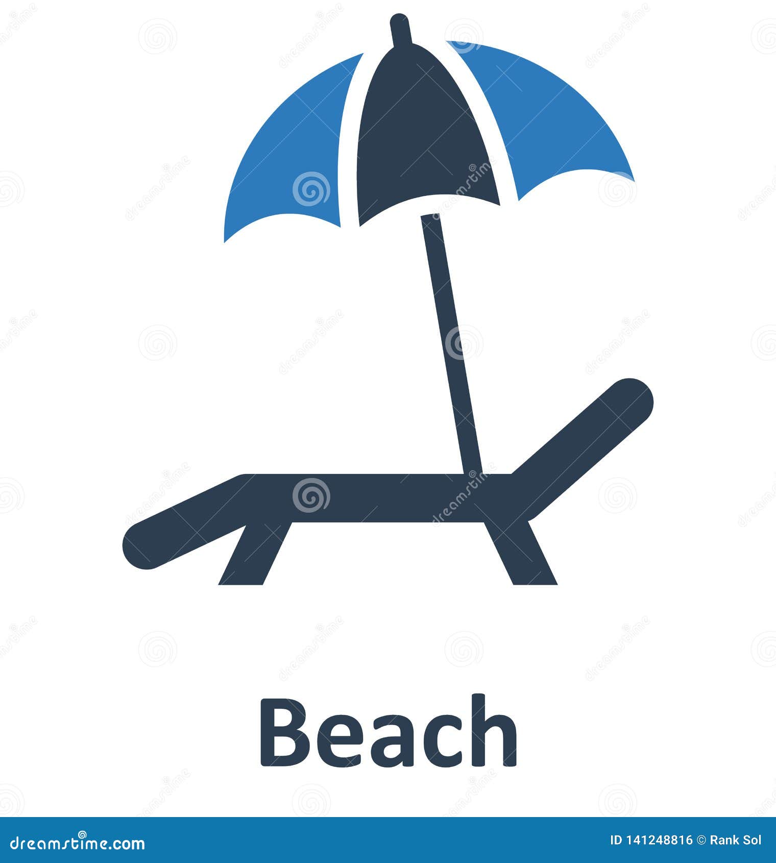 Sunbathe Isolated Vector Icon Which Can Easily Modify or Edit Stock ...