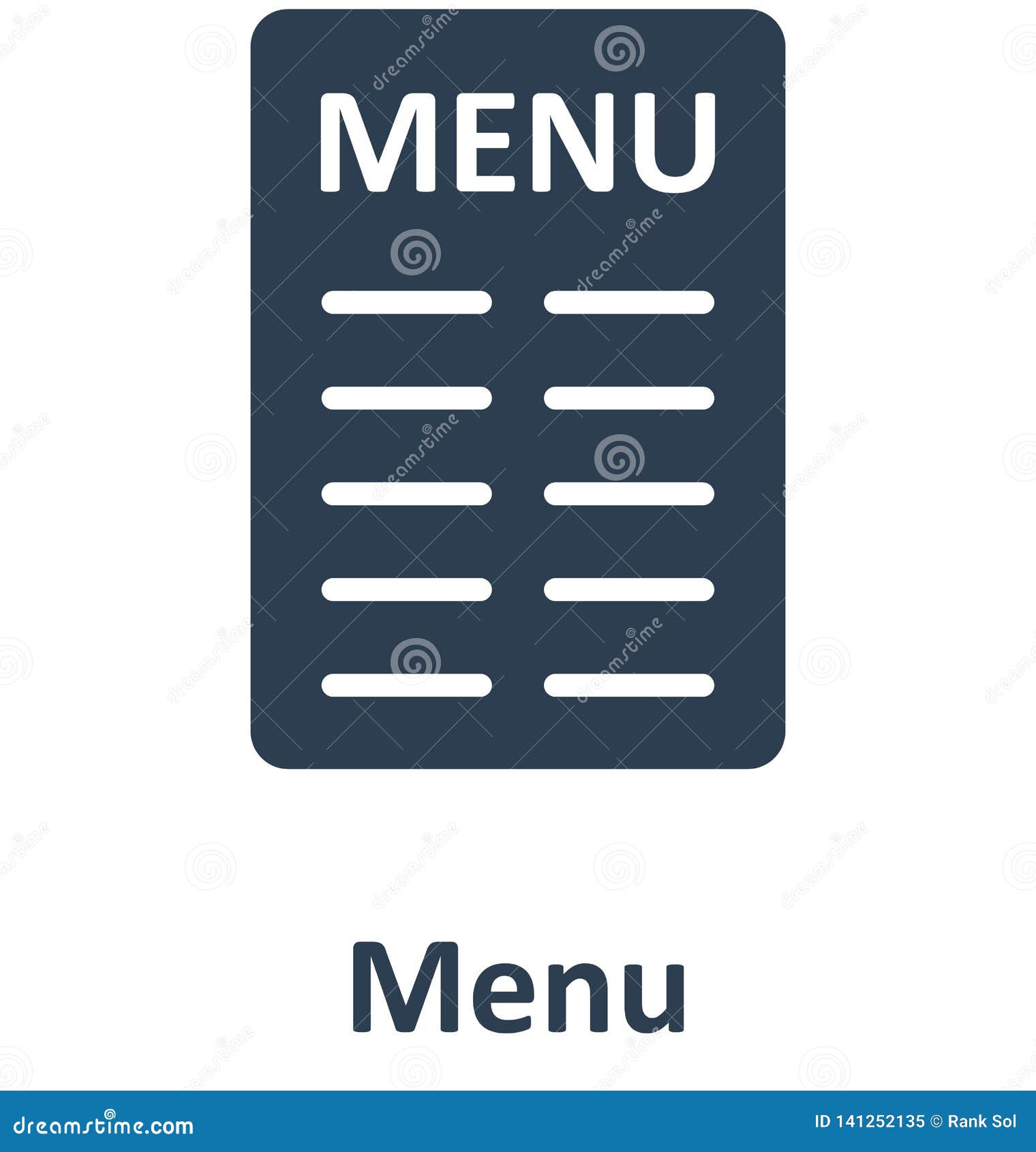 Menu Isolated Vector Icon Which Can Easily Modify or Edit Stock ...