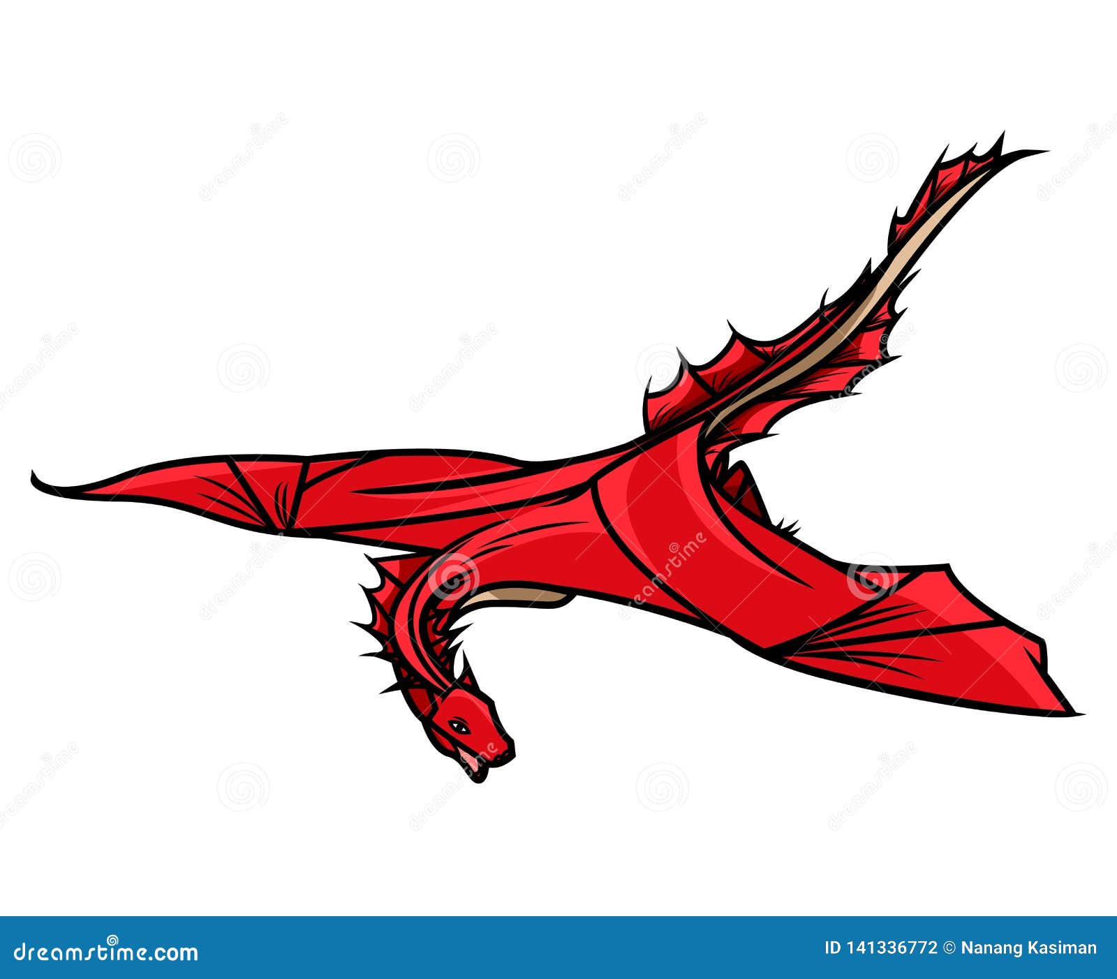 Flying Dragon, Zodiac Symbol, Company Logo, Vector Dragon Emblem Stock ...