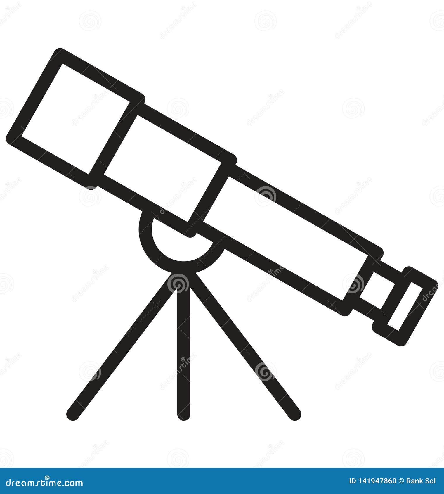 Microscope Isolated Vector Icon that Can Easily Modify or Edit Stock ...