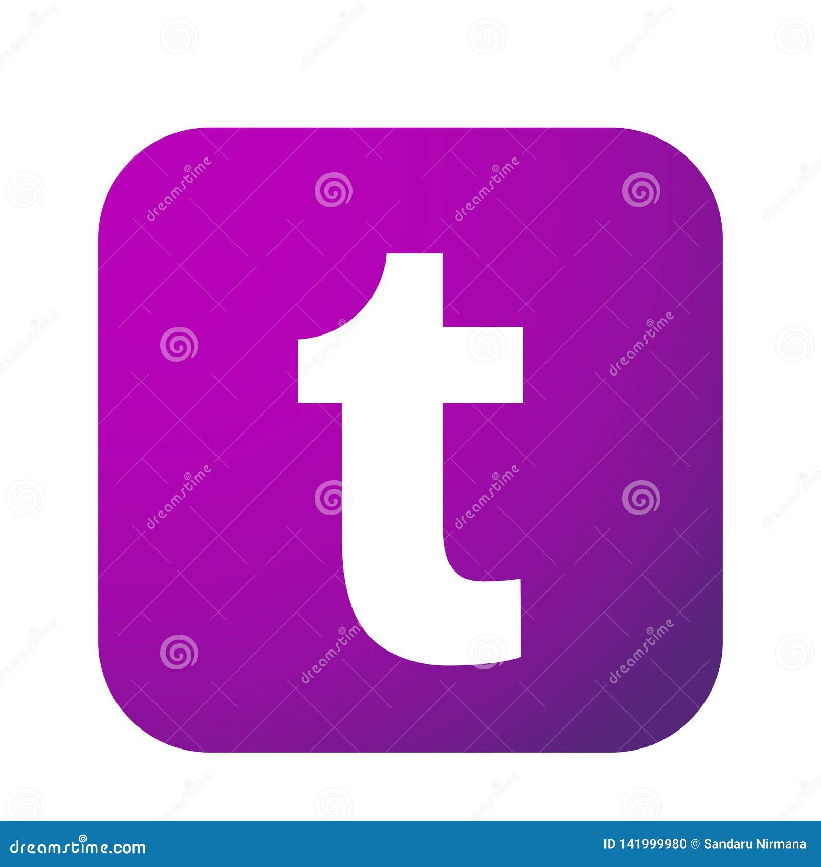 Tumblr Social Media Button