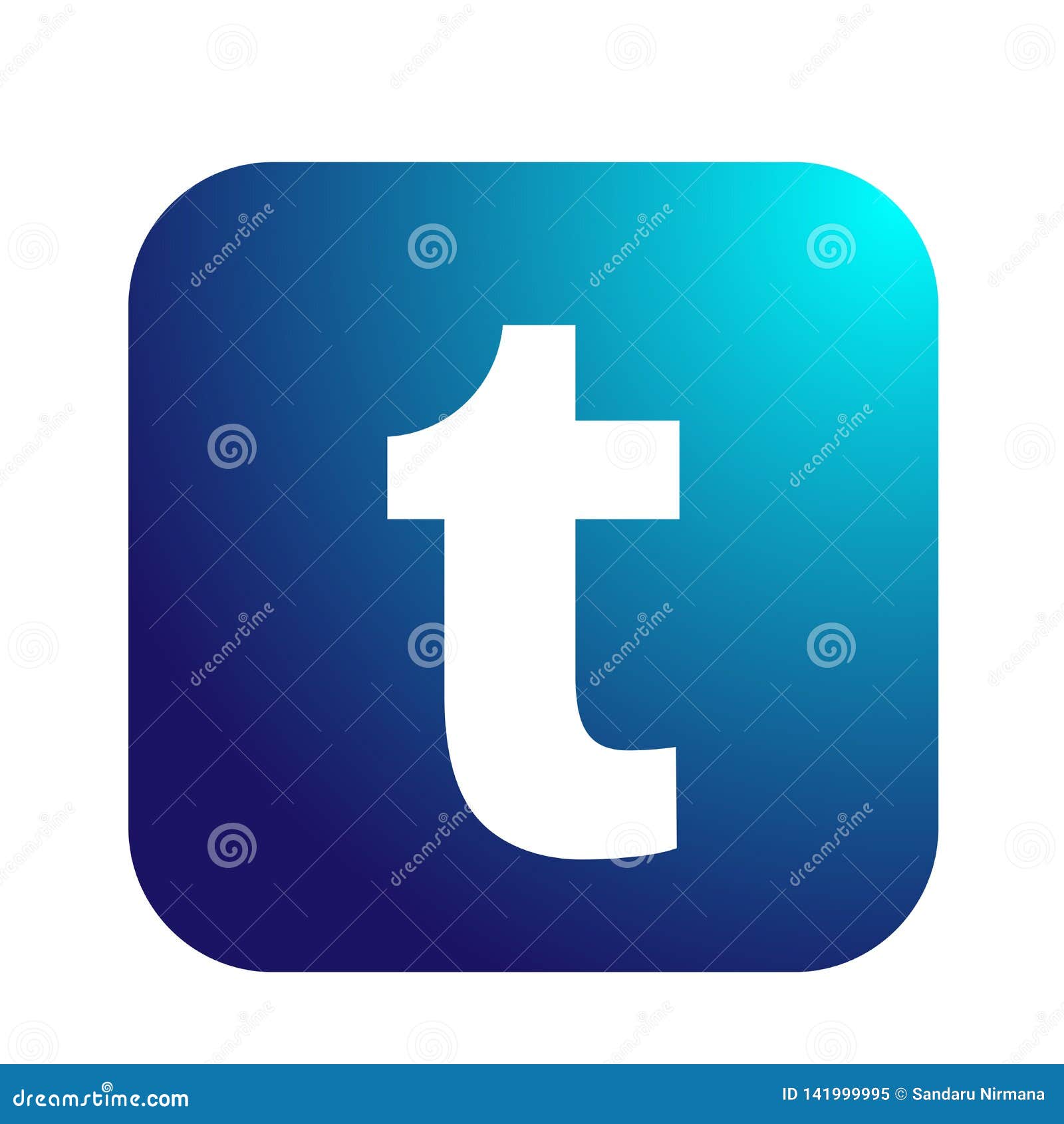 Tumblr Logo Icon Social Media Icon Vector Element for Web Internet on ...