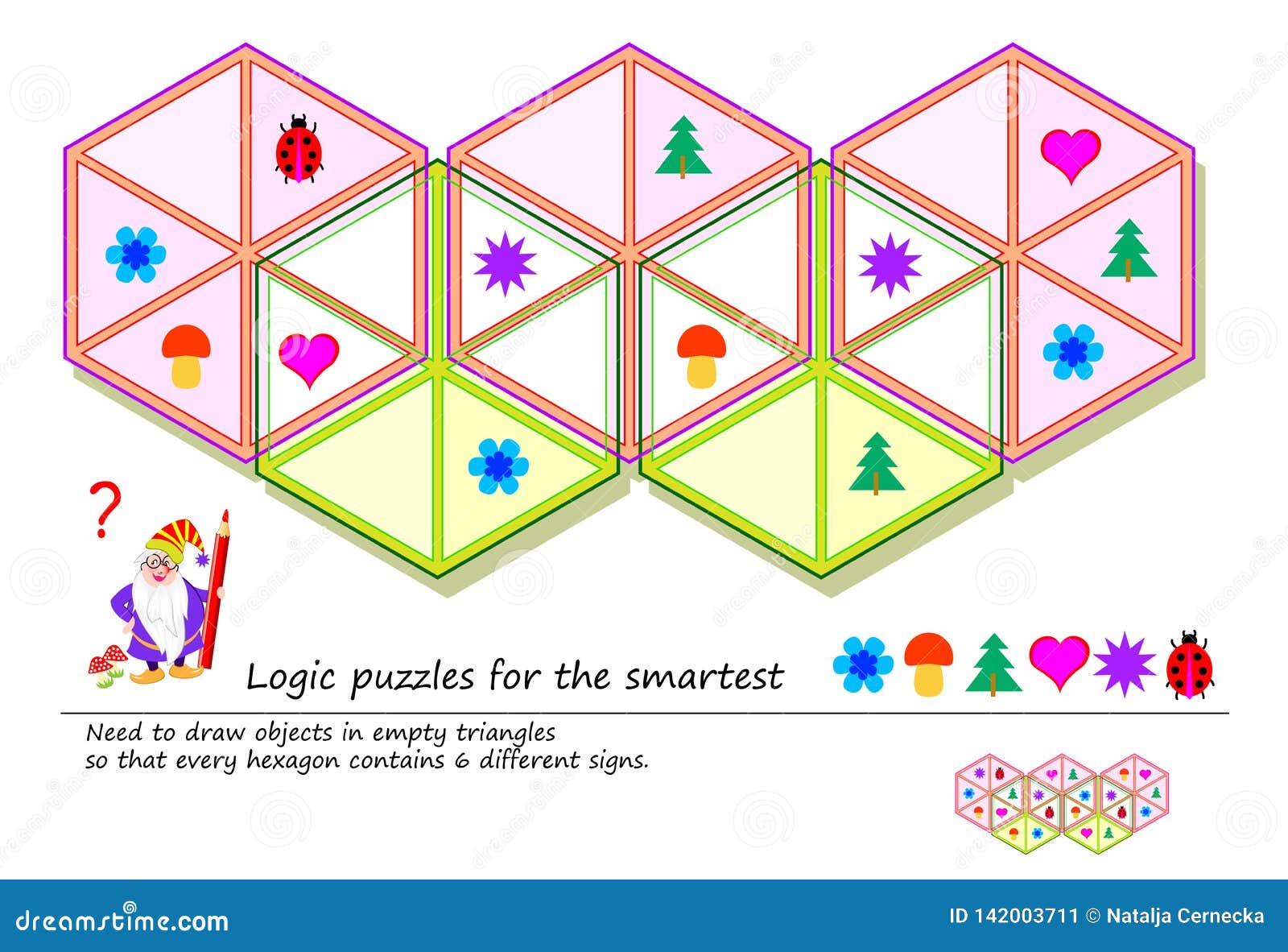 Logic Puzzle Game for the Smartest. Need To Draw Objects in Empty ...