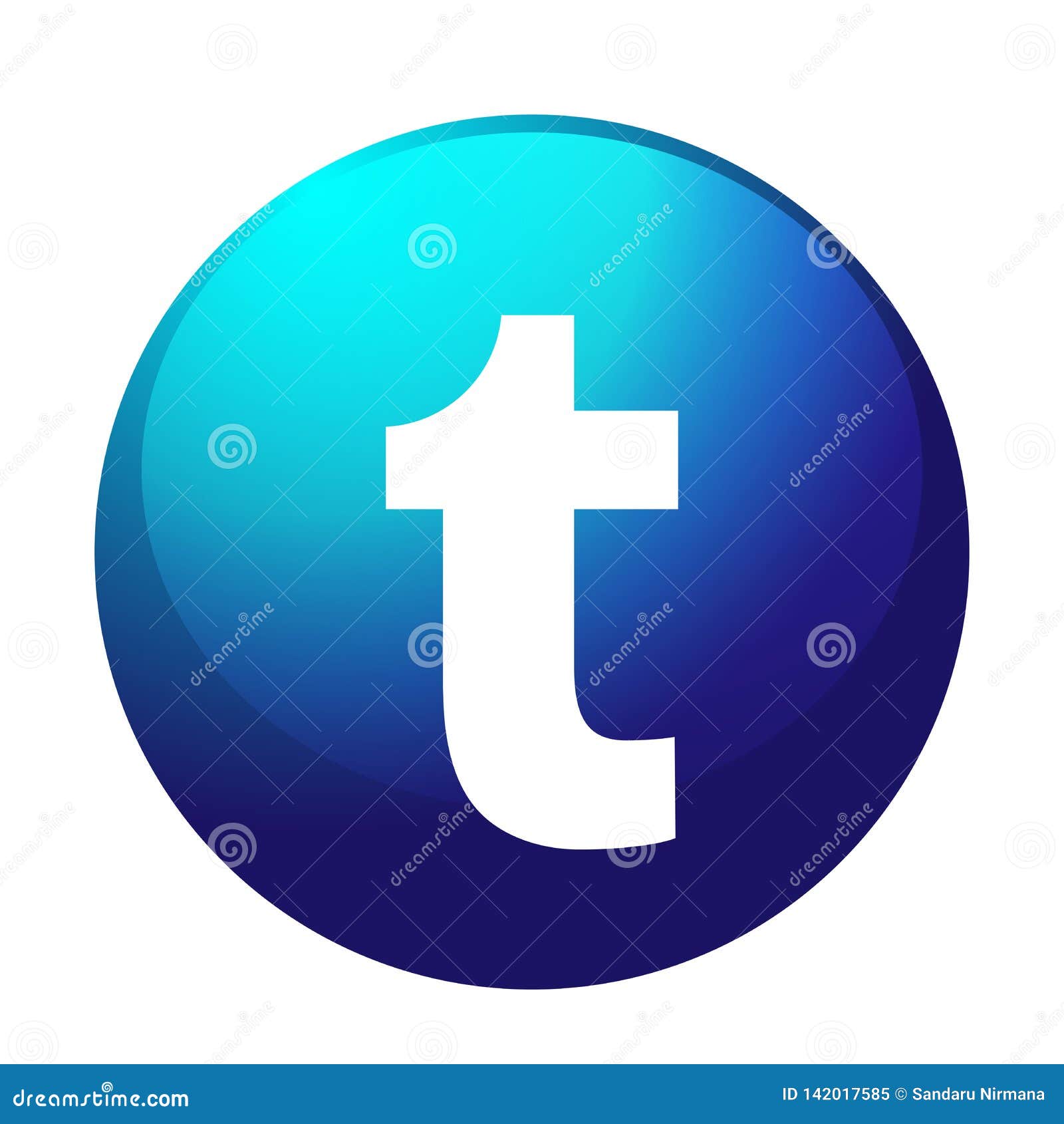 Tumblr Logo Icon Social Media Icon Vector Element for Web Internet on ...