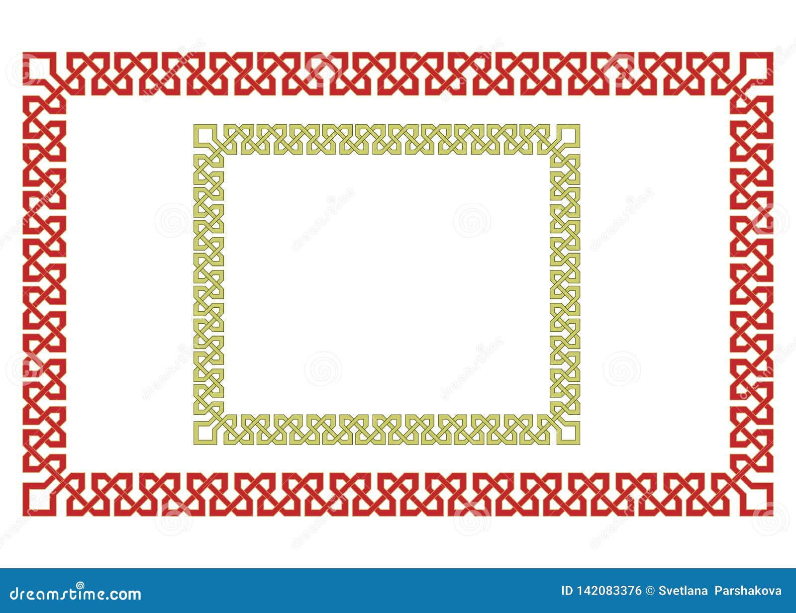 Ornate Rectangular Colored Frames Stock Vector - Illustration of ...