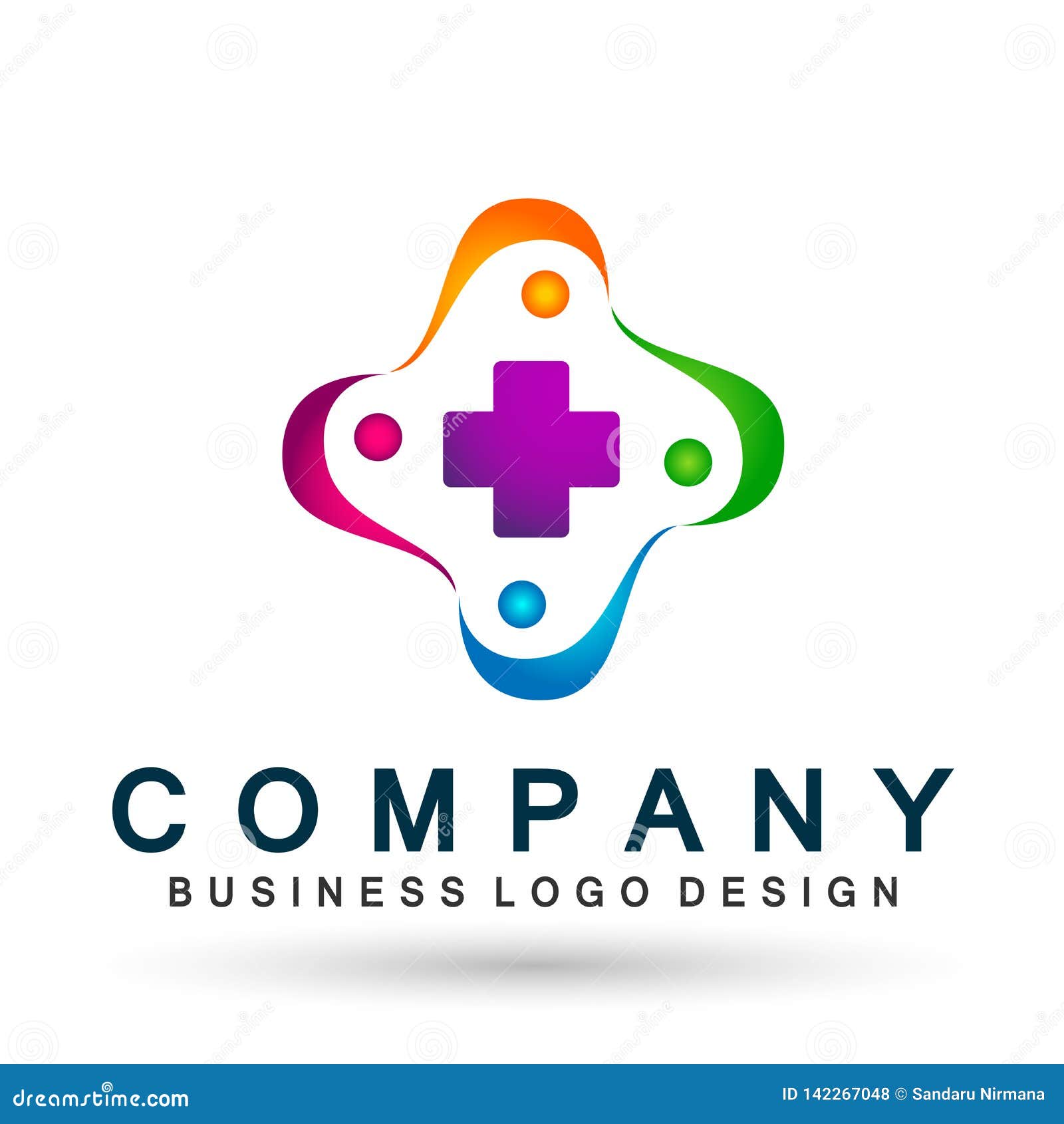 Medical Health Care People Diversity Union Team Work Logo Icon Element ...