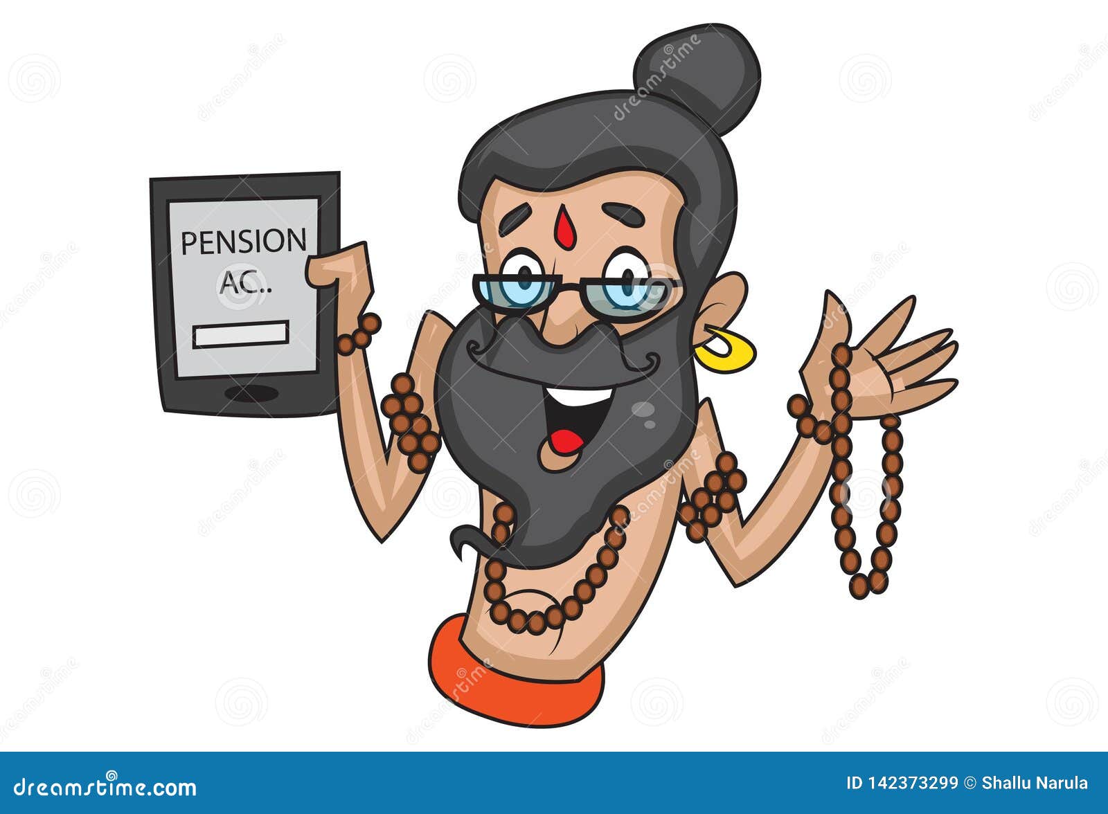 Sai Baba Ji Cute Indian God Sai Baba Ji Illustration | CartoonDealer ...