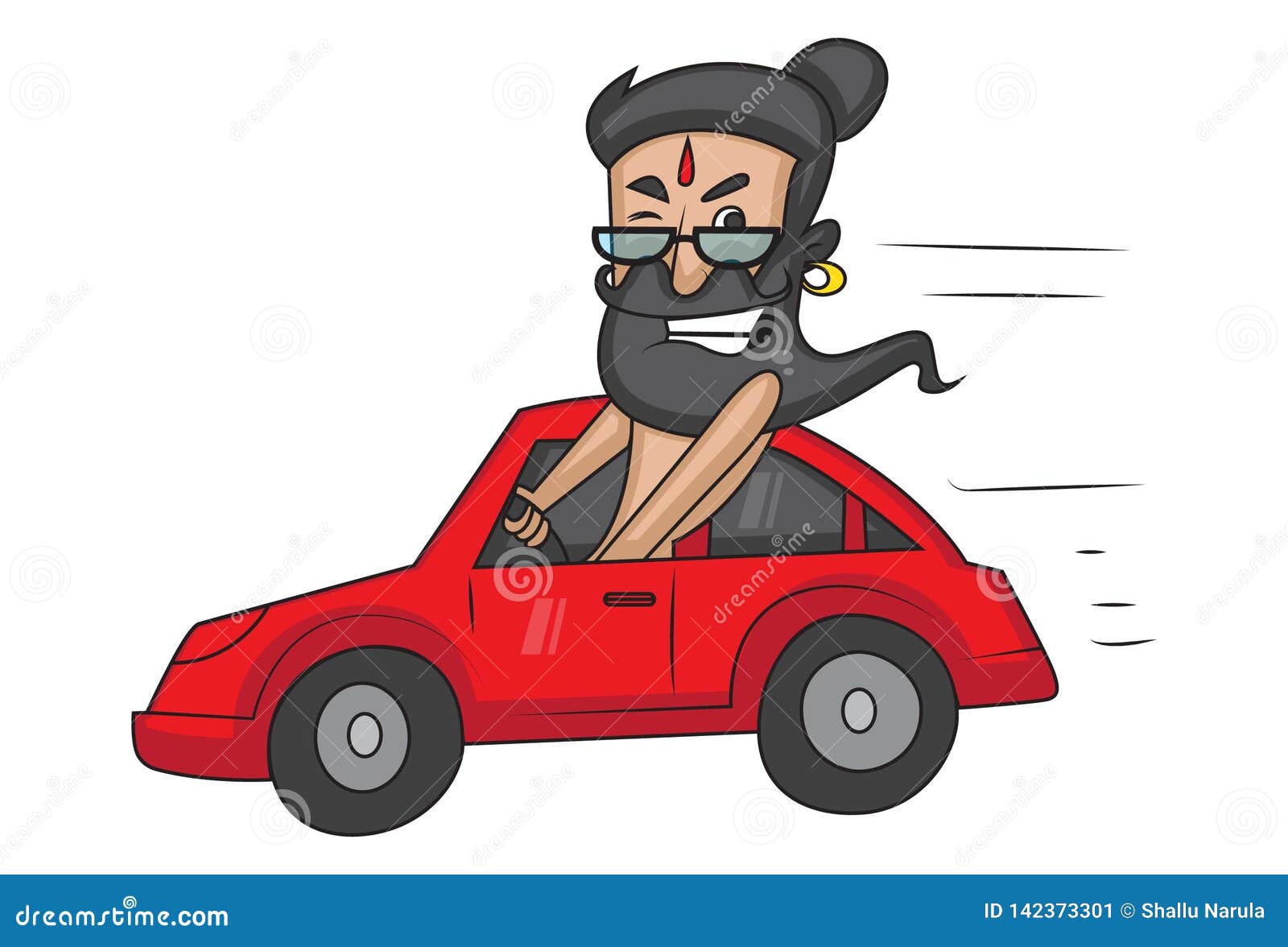 Sai Baba Ji Cute Indian God Sai Baba Ji Illustration | CartoonDealer ...