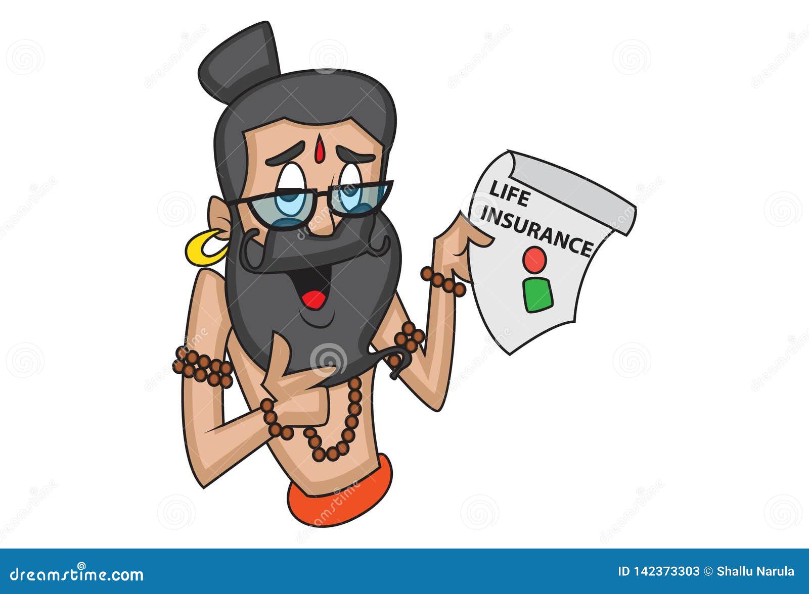 Sai Baba Ji Cute Indian God Sai Baba Ji Illustration | CartoonDealer ...