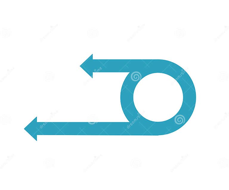 Arrow Icon Vector Blue on Background Stock Vector - Illustration of ...