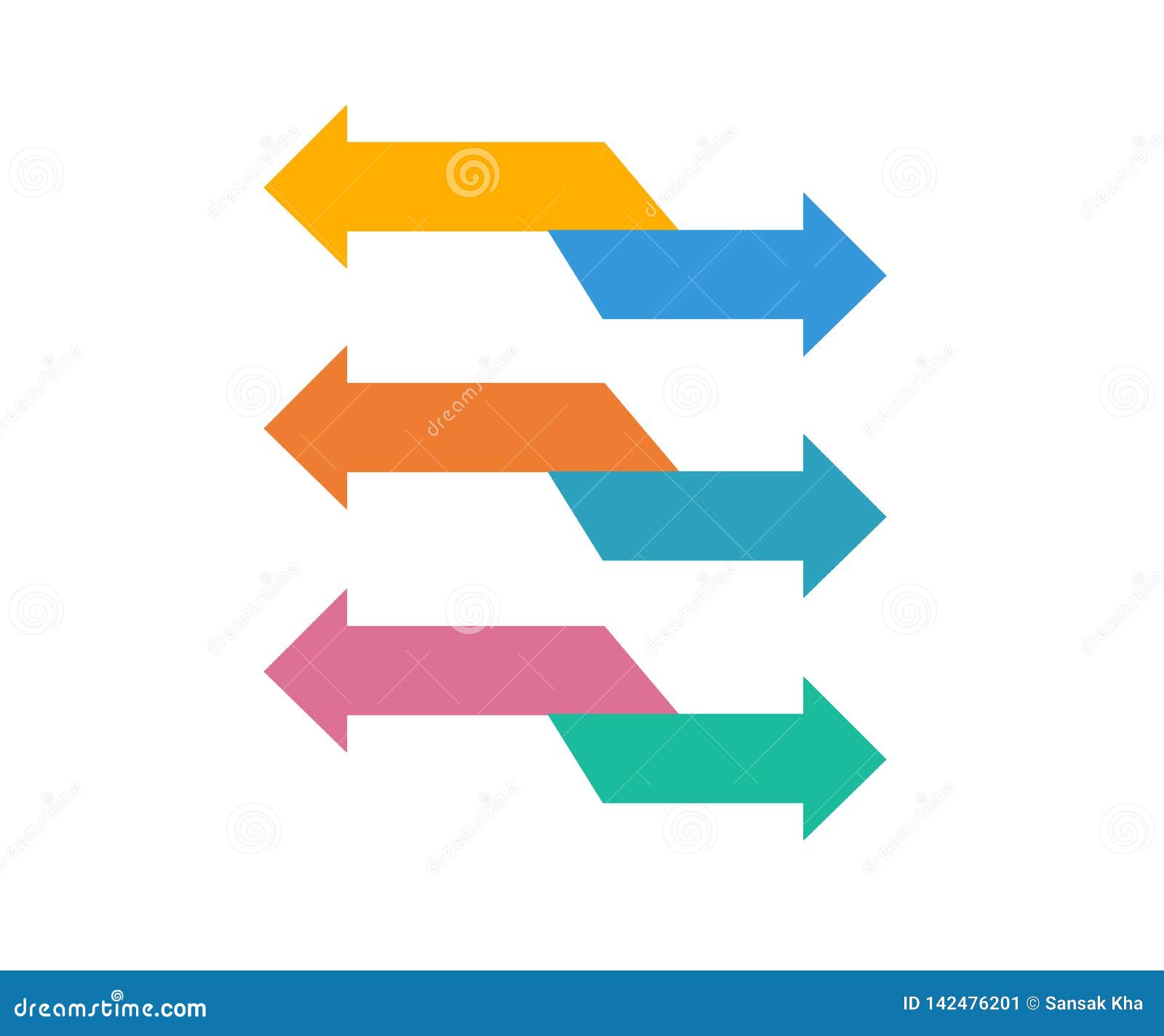 Arrow Icon Vector Colors on Background Stock Illustration ...