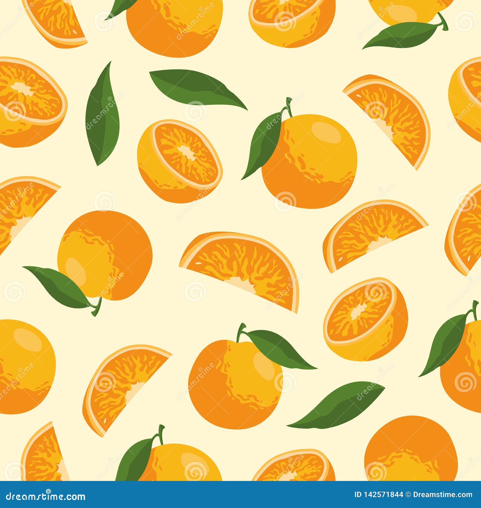 ORANGE FRUIT SEAMLESS PATTERN Stock Illustration - Illustration of ...