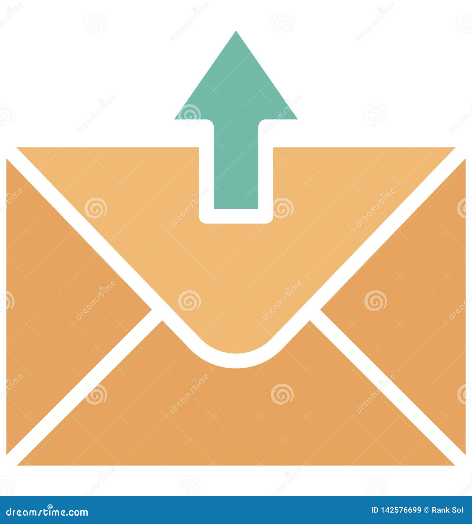 Outbox Isolated Icon. Simple Element Illustration From Message Concept ...