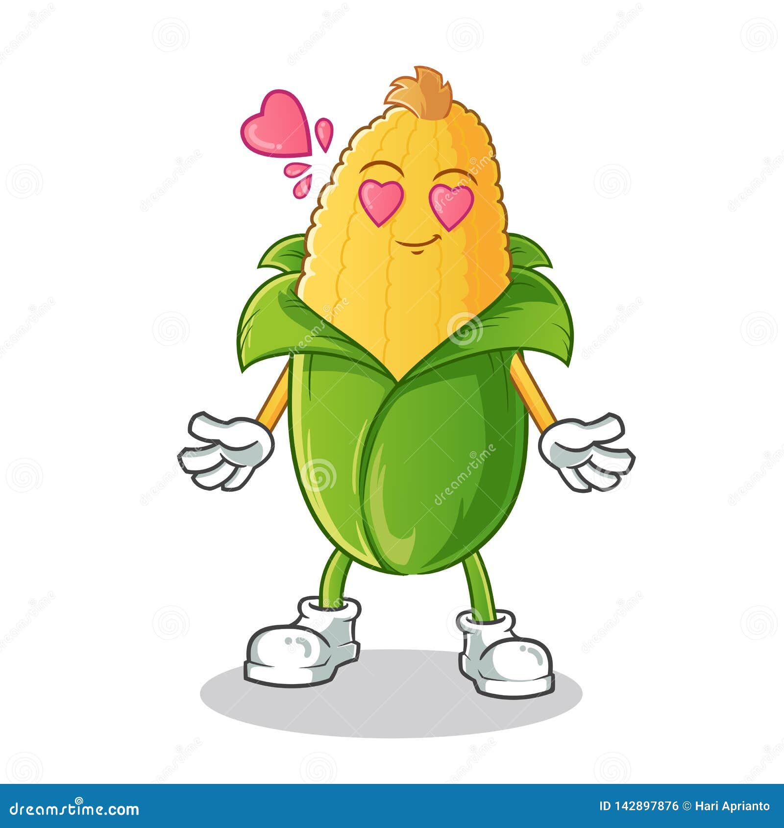 Corn Sick Mascot Vector Cartoon Illustration | CartoonDealer.com #142897834