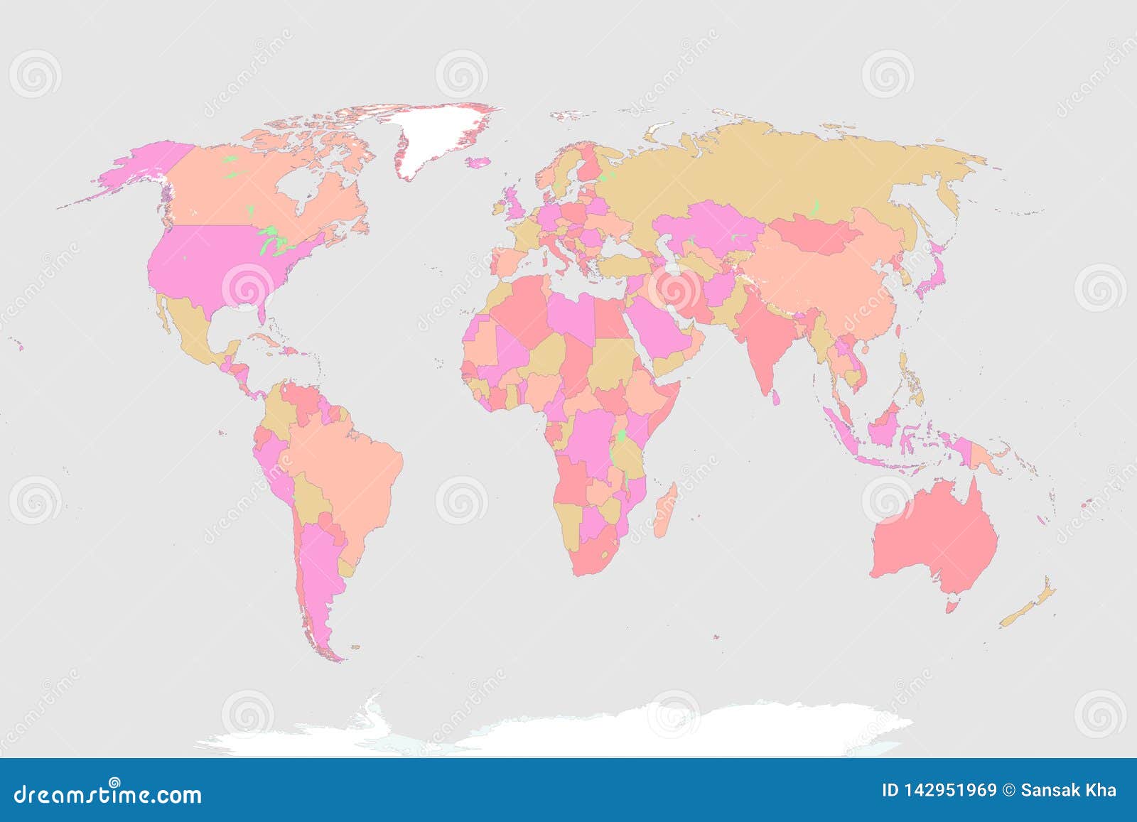 Pink World Map Vector stock vector. Illustration of design - 142951969